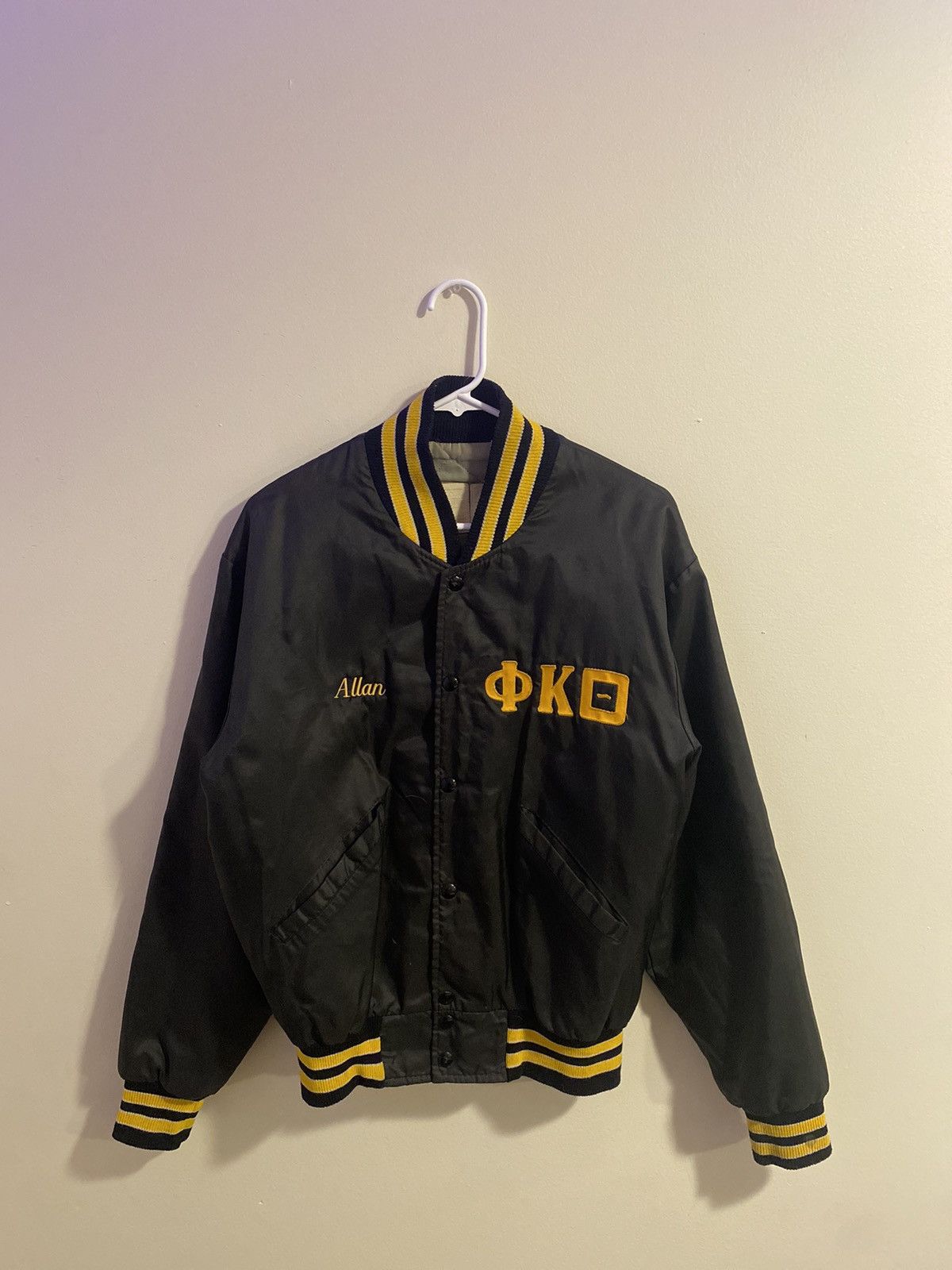 American College × Collegiate × Vintage VINTAGE 1990s FRATERNITY JACKET ...