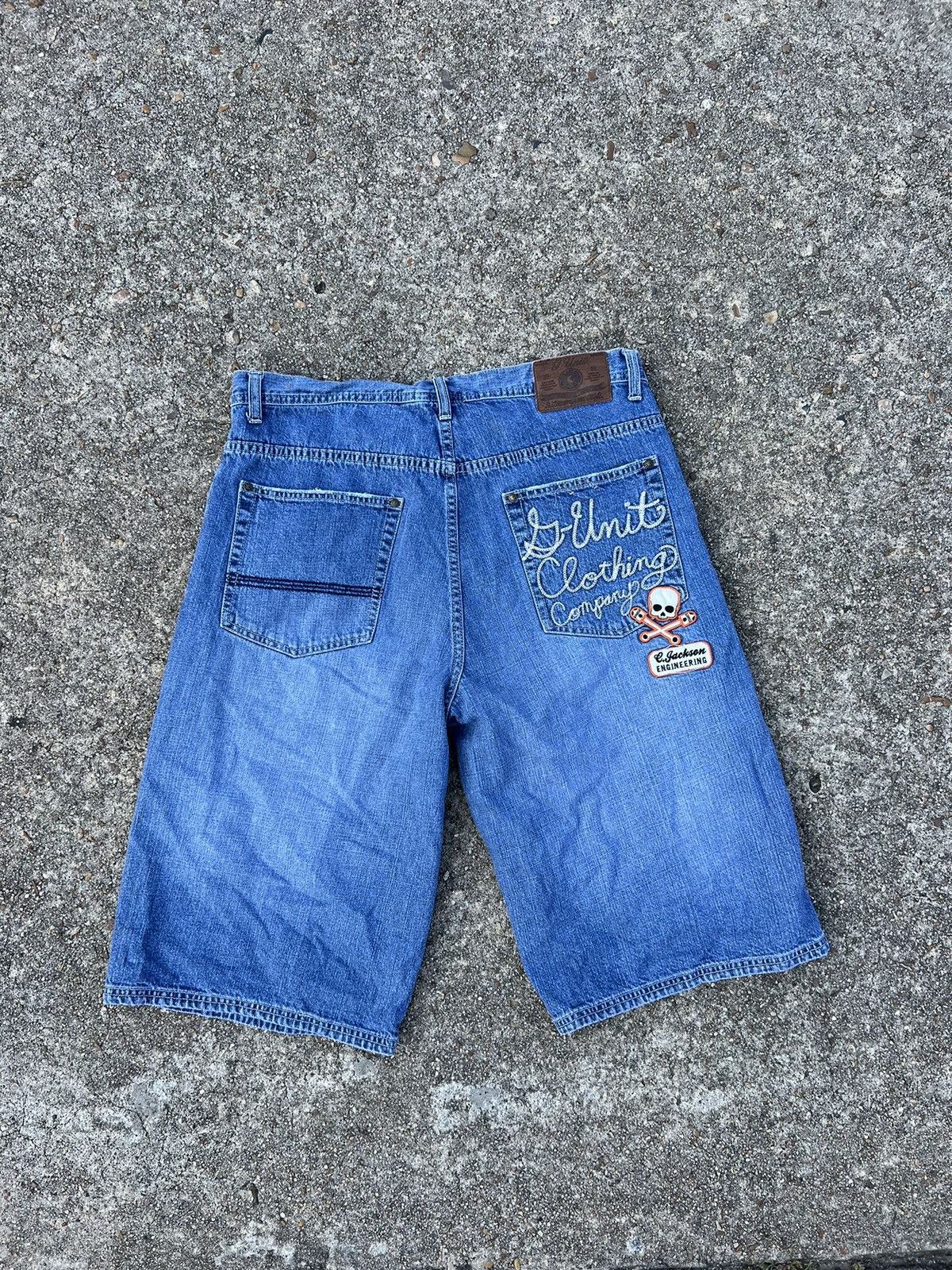 G-Unit G-UNIT Vintage Jorts Shorts 34 Denim Baggy Navy streetwear | Grailed