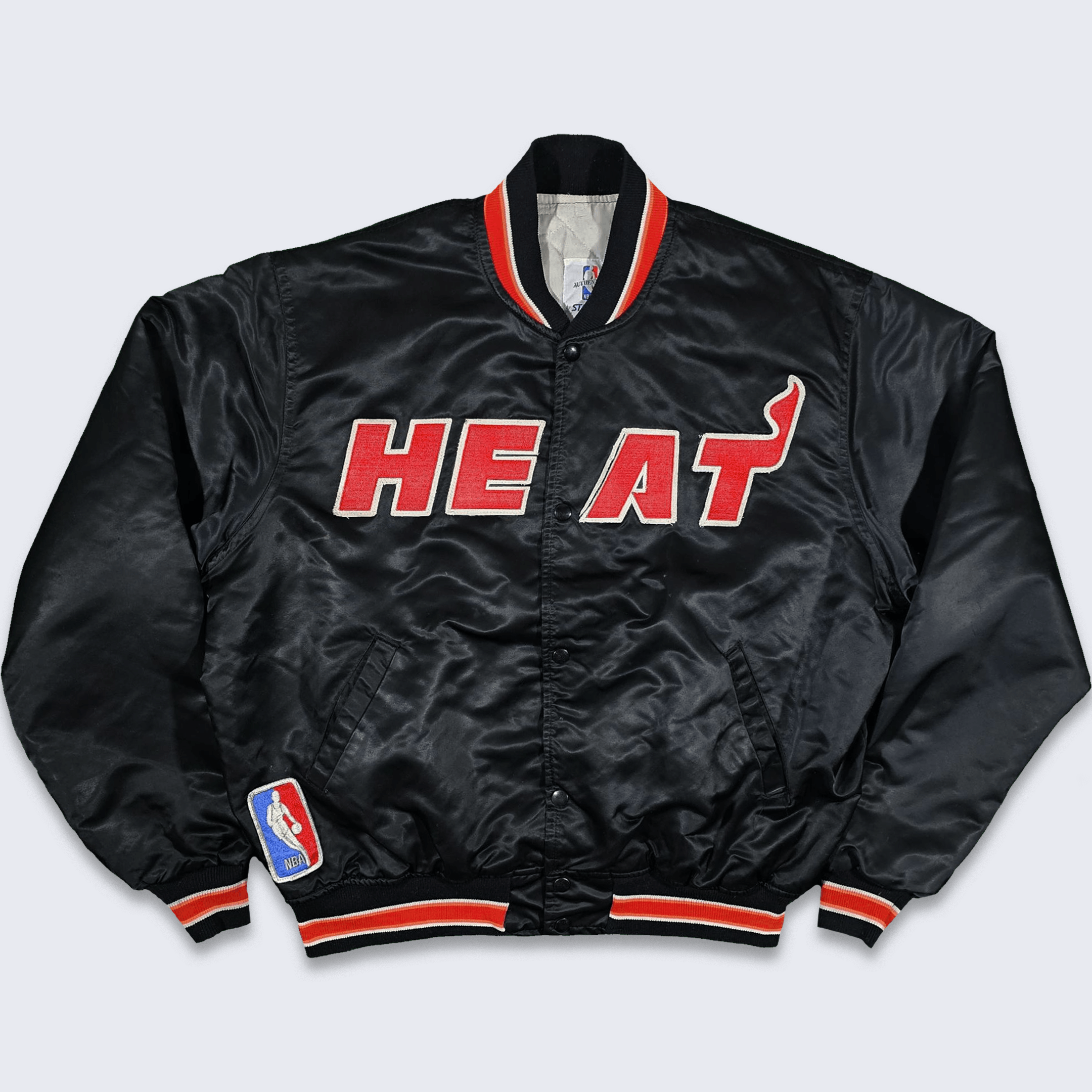 Vintage Miami Heat Vintage Starter Satin Bomber Jacket | Grailed