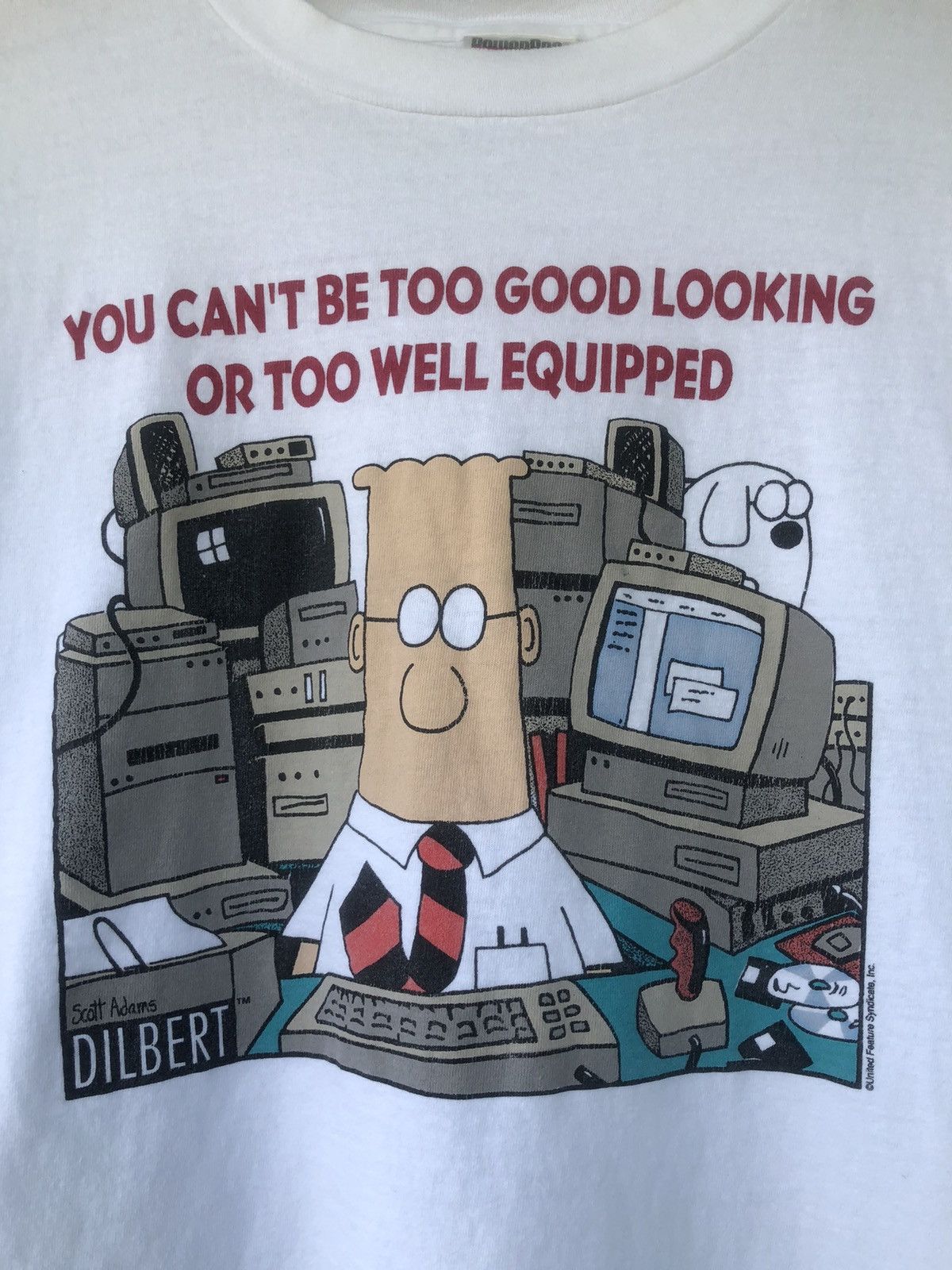 Vintage Vintage 90s Dilbert Comic Humor Joke Single Stitch Tee | Grailed