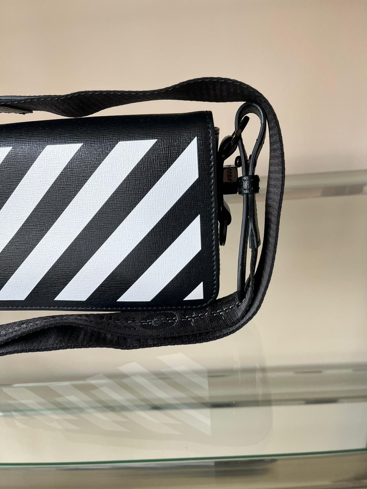 Off-White Medium Binder Clip Diagonals Bag in Black | Grailed