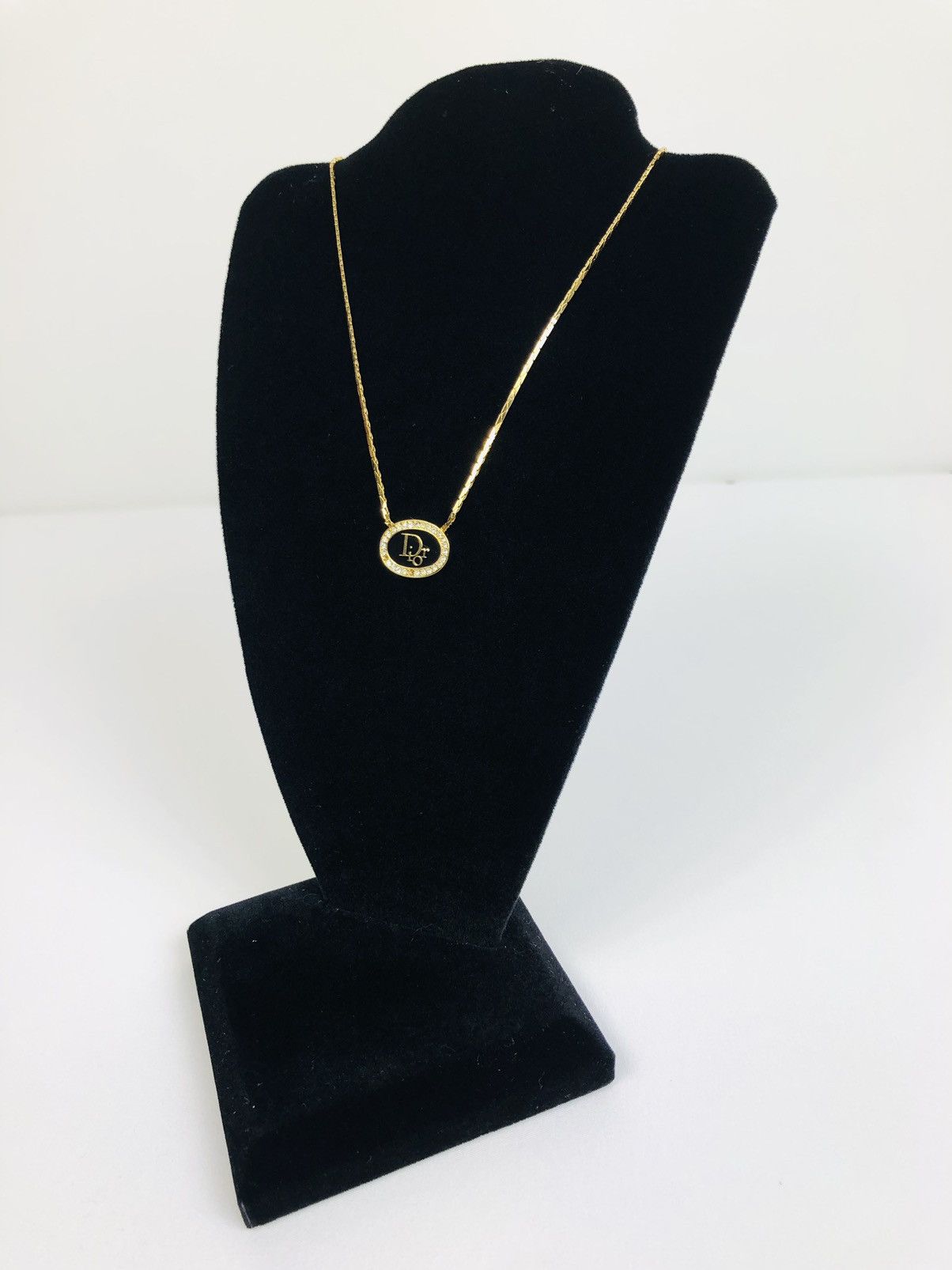 Dior Dior encrusted logo necklace | Grailed