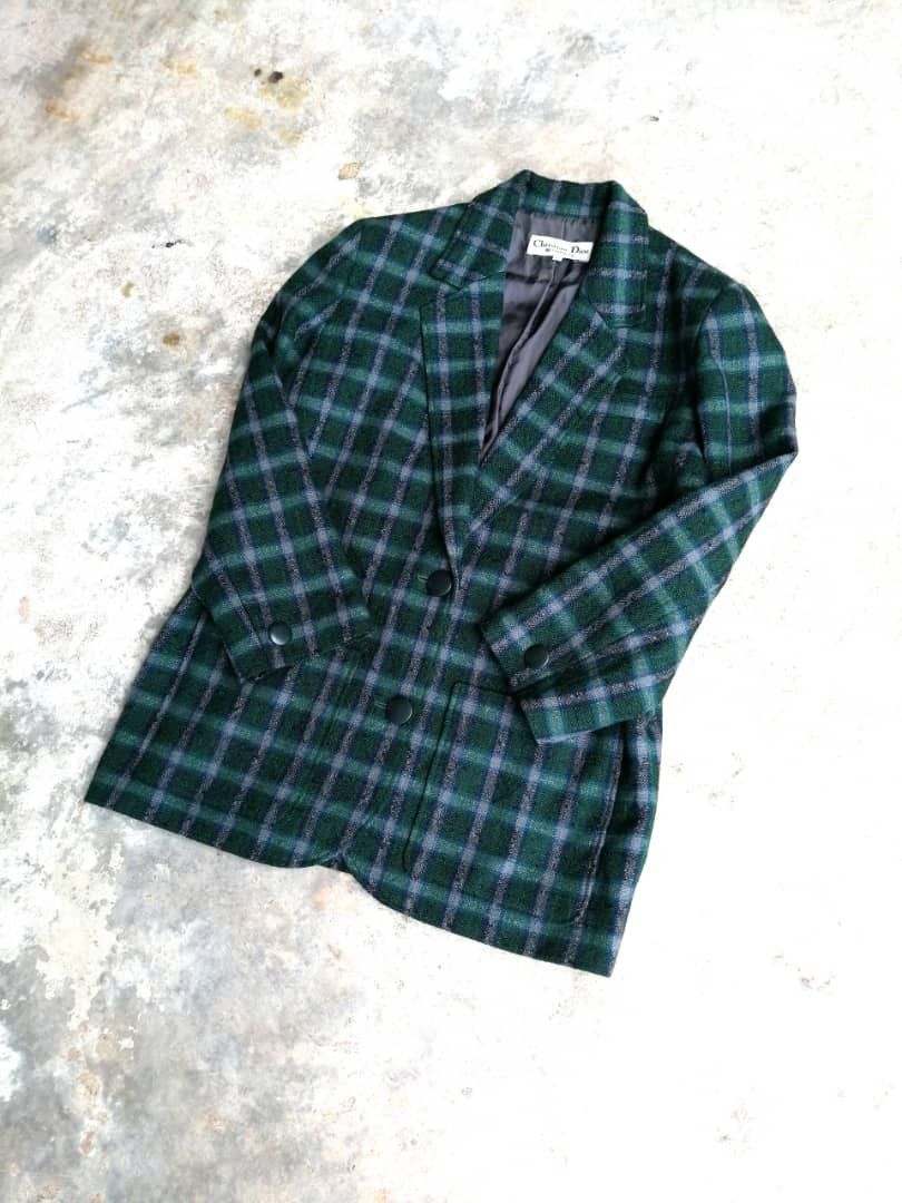 Vintage Vintage Christian Dior Pret-A-Porter Checker Blazer | Grailed