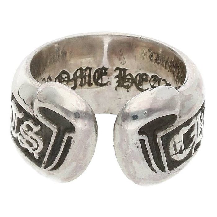 Chrome Hearts Chrome Hearts Scroll Label Ring | Grailed