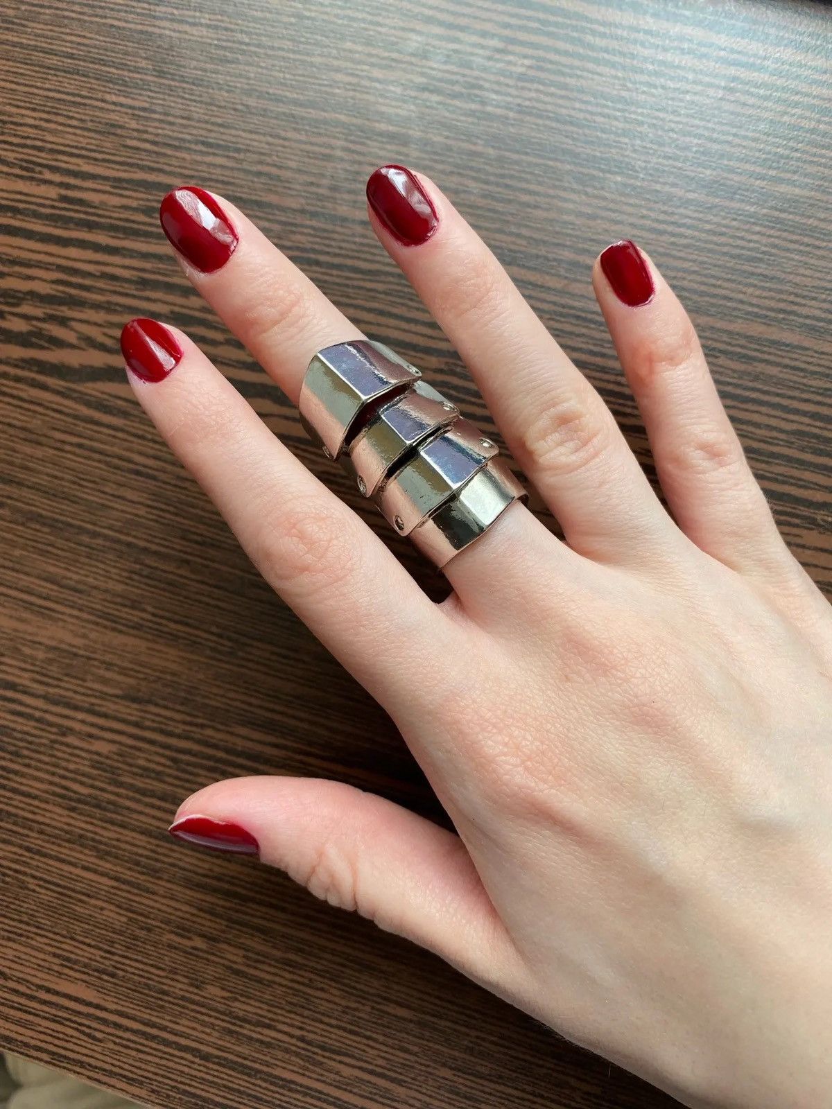 Custom × Ring Gold Plated × Streetwear Joint Armor Knuckle Ring | Grailed