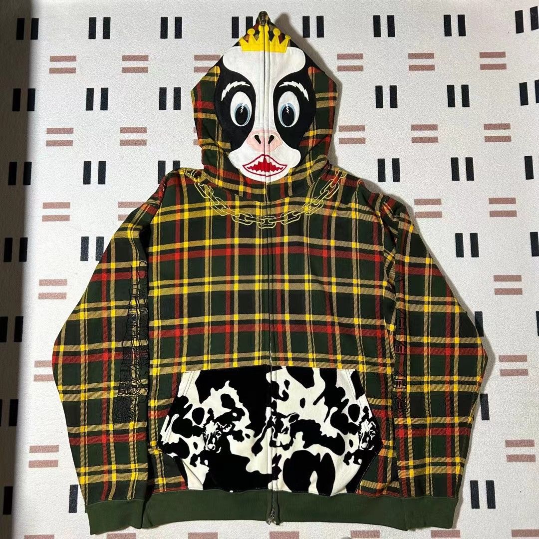 Bape ISETAN COLOR CAMO COW FULL ZIP HOODIE | Grailed