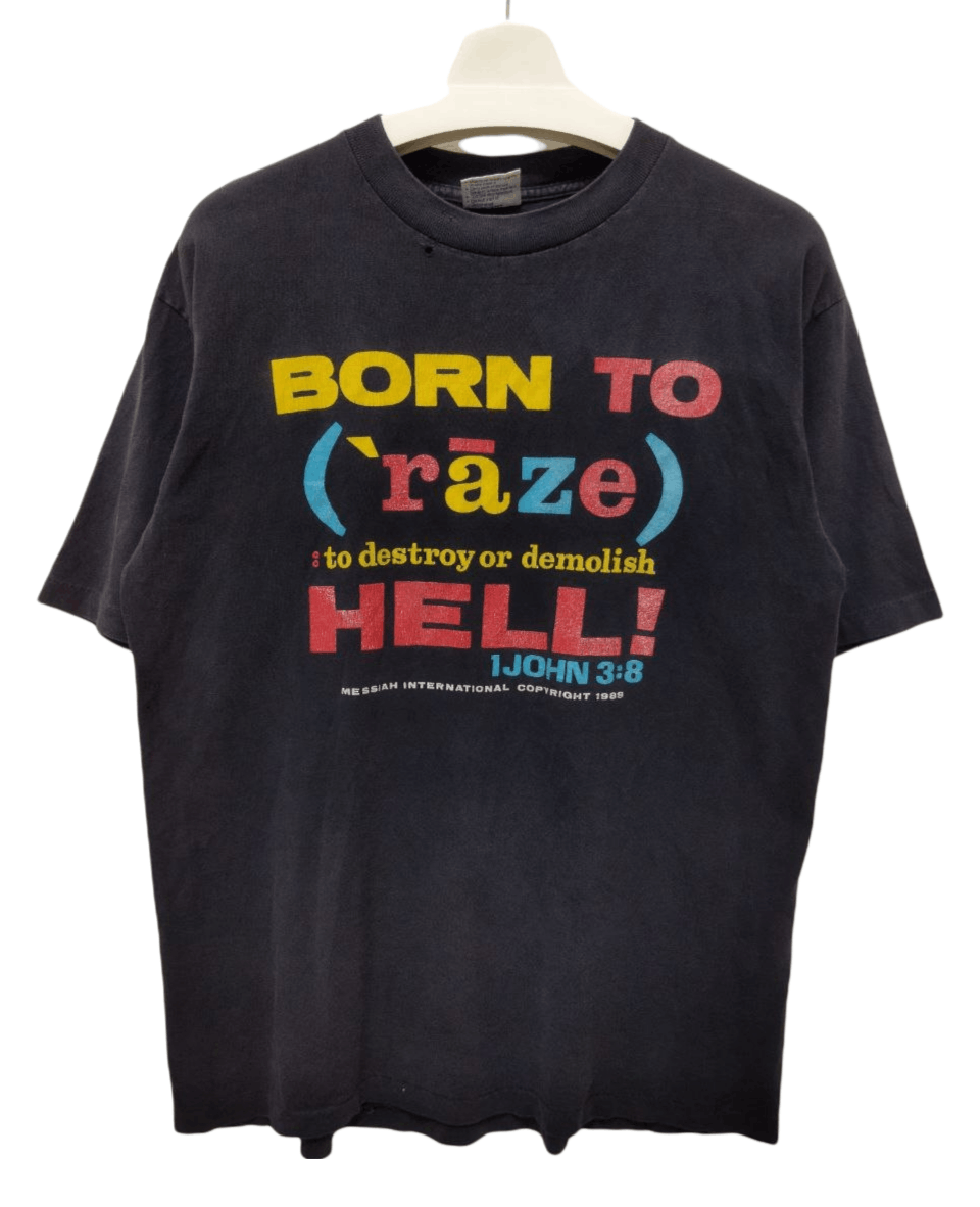 All Sport × Vintage Vintage Born To Raze Hell T shirt | Grailed