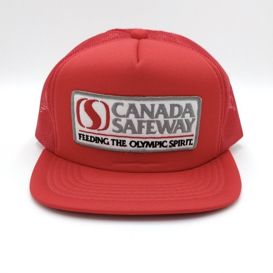 Streetwear × Vintage Vintage Safeway Canada Olympic Patch Trucker Hat ...
