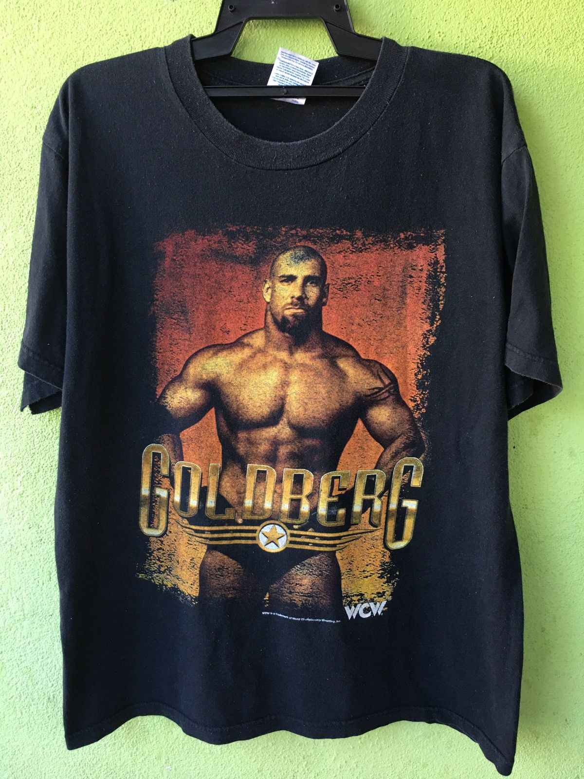 Streetwear × Vintage × Wcw/Nwo vintage goldberg 90s wcw promotion shirt ...