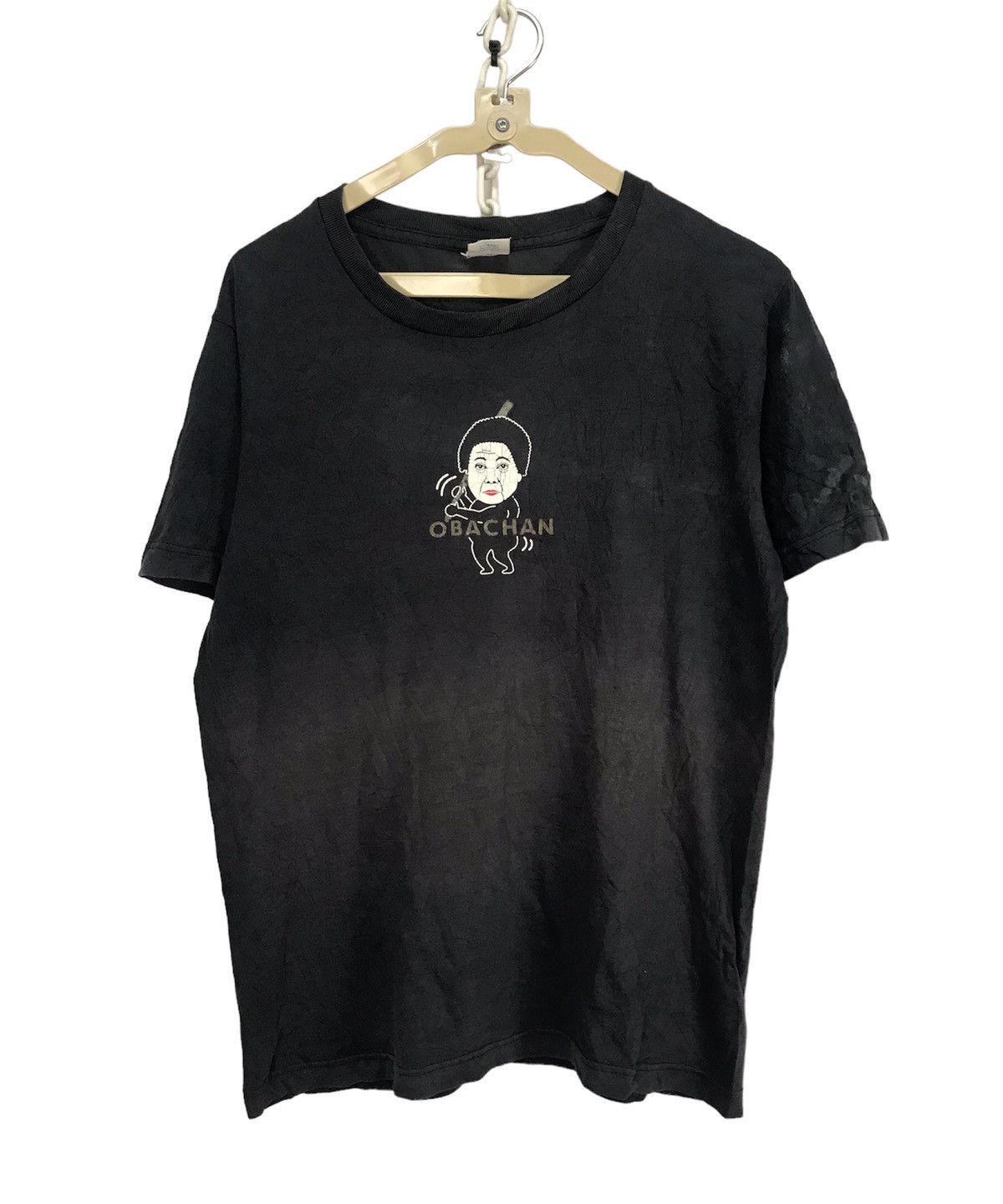 Japanese Brand Obachan 10th unniversary by ntv distressed printed shirt ...