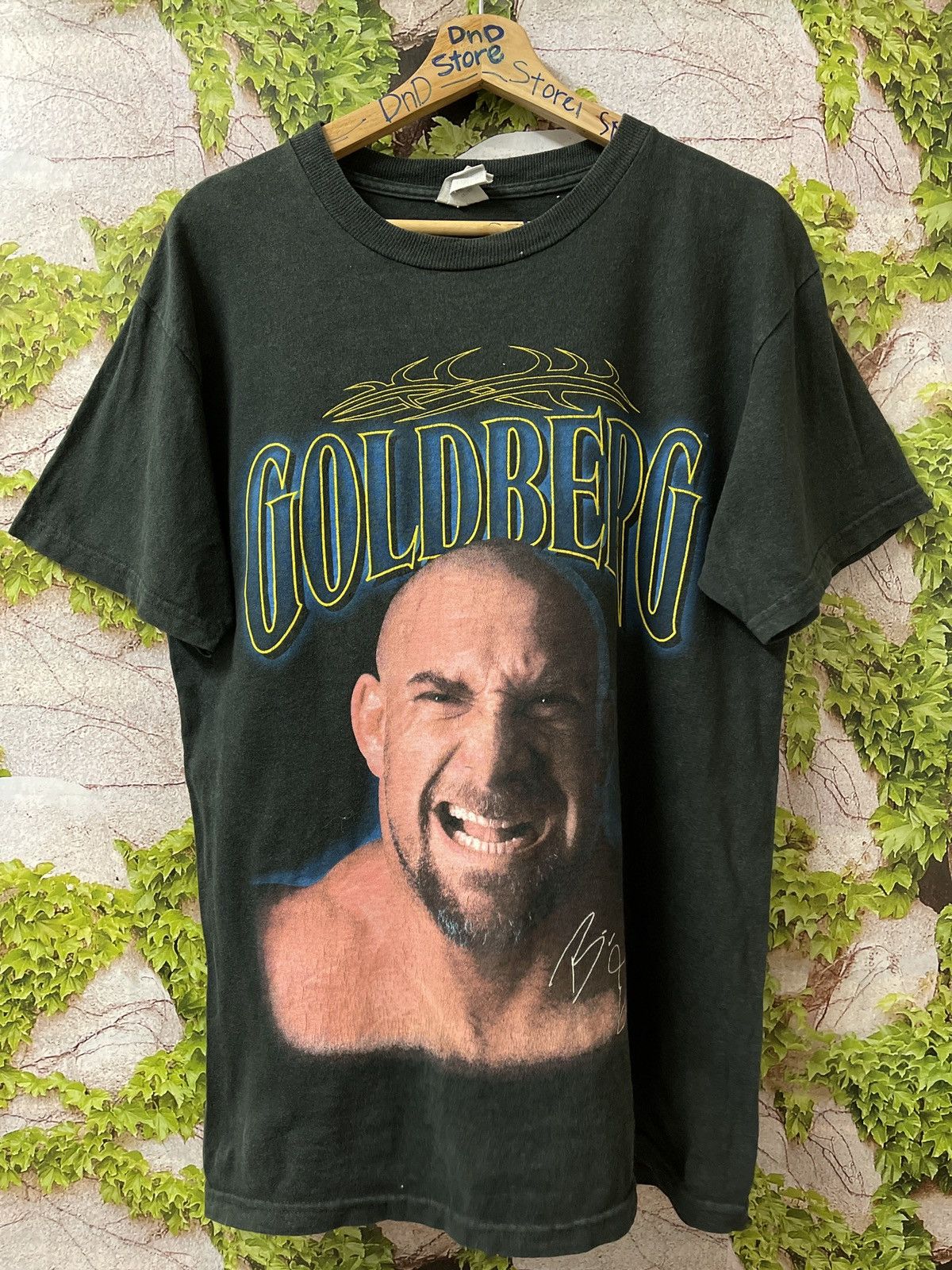 Vintage × WCW/nWo × WWF VINTAGE 1998 WCW GOLDBERG BIG PRINT VERY RARE ...