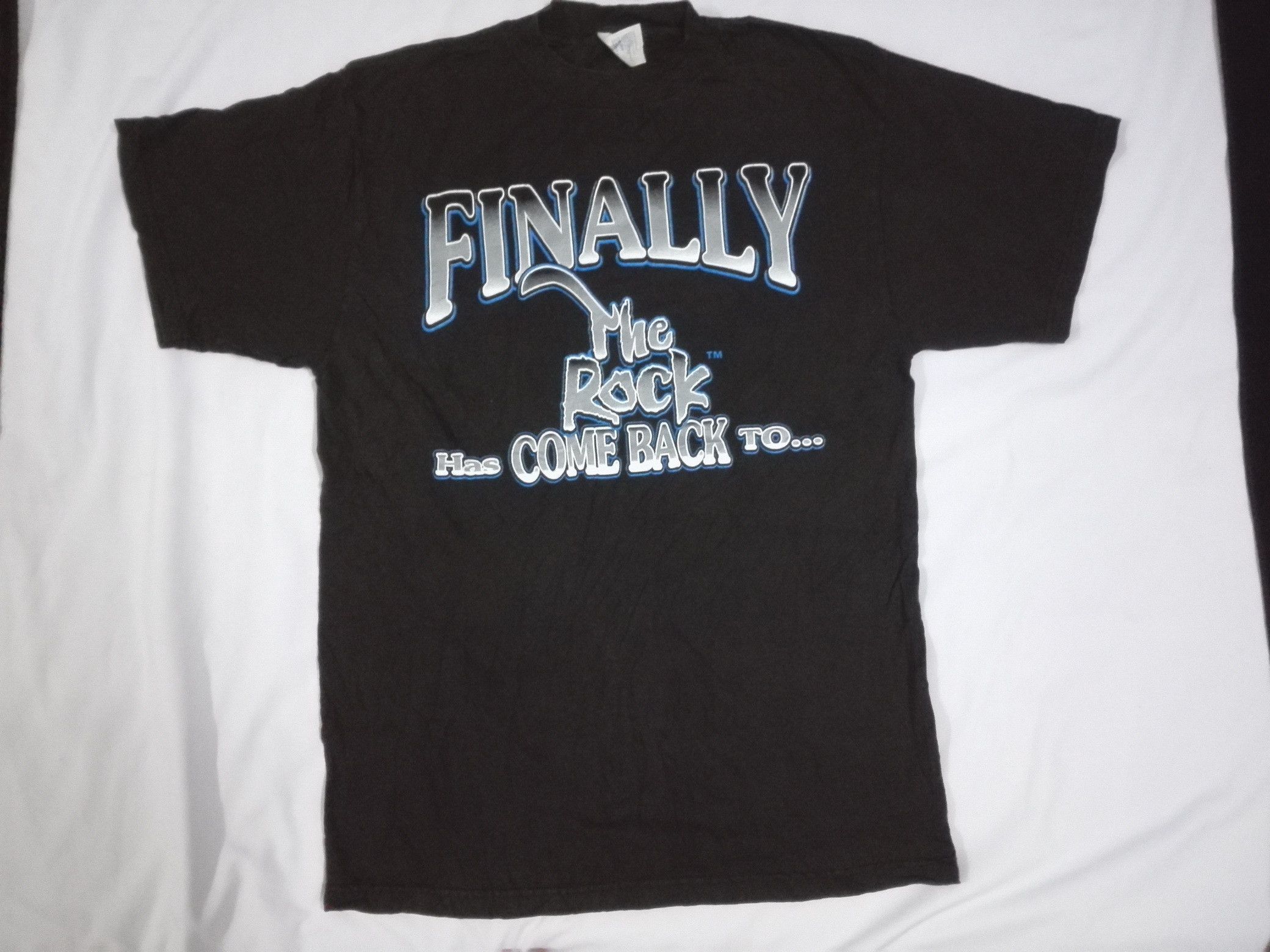 Logo 7 × Vintage × Wwe RARE THE ROCK DAVIS WWF WWE WCW 1990s 90s Medium ...