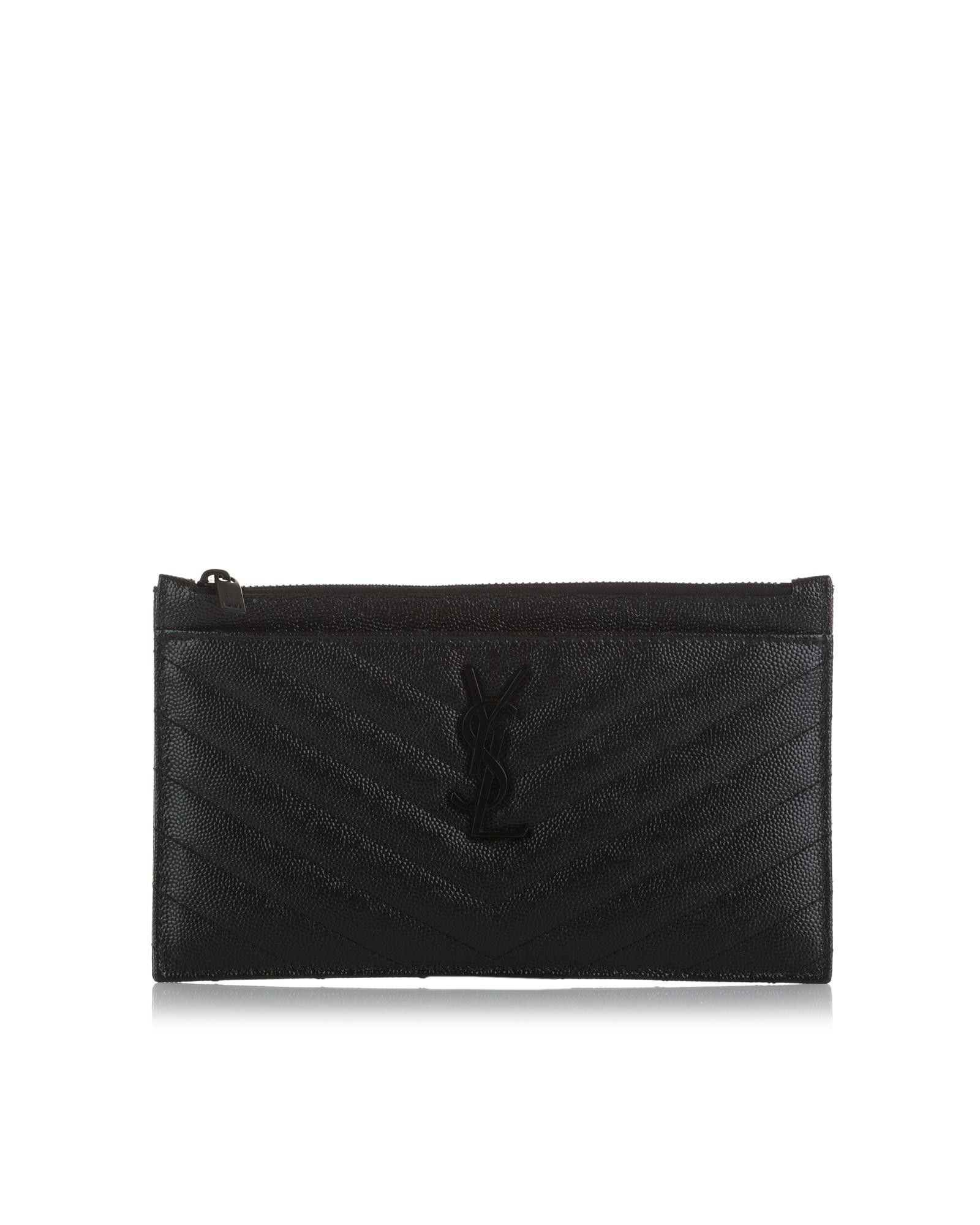 Saint Laurent Paris Monogram Chevron Bill Pouch | Grailed