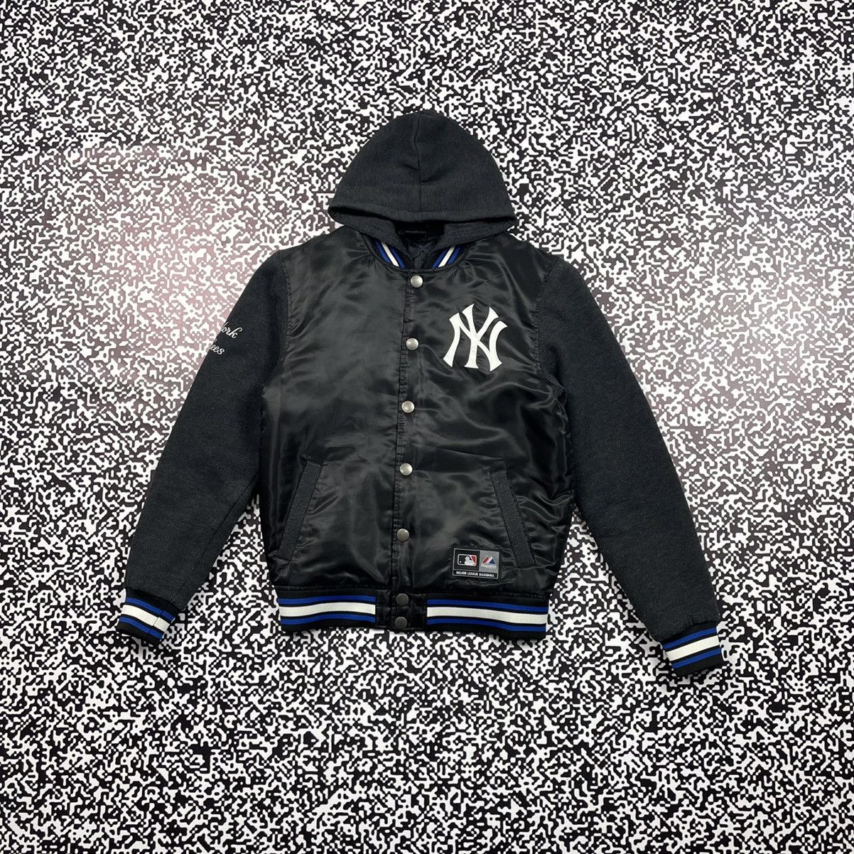 Majestic Vintage Y2K NEW YORK YANKEES MLB Bomber Streetwear 90s Style ...