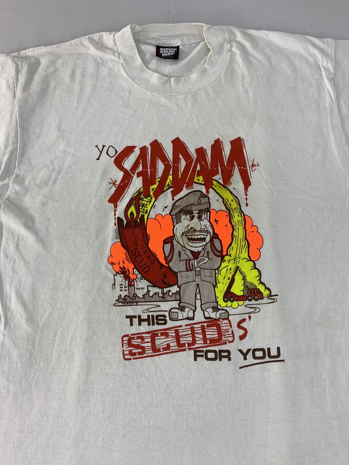 Made In Usa × Military × Vintage 90s Saddam Hussein This Scud’s For You ...