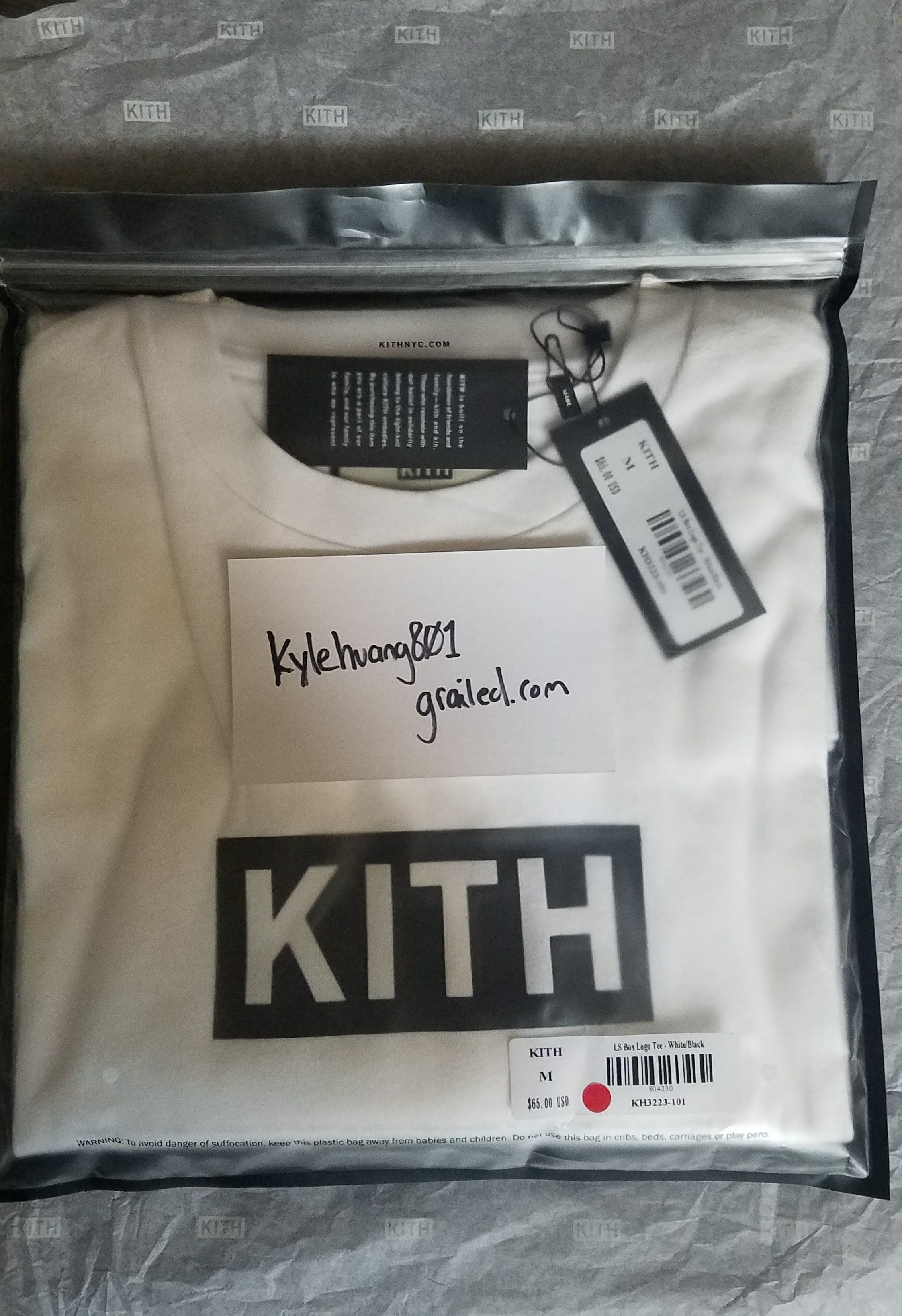 Kith Kith Long Sleeve Box Logo White Medium | Grailed
