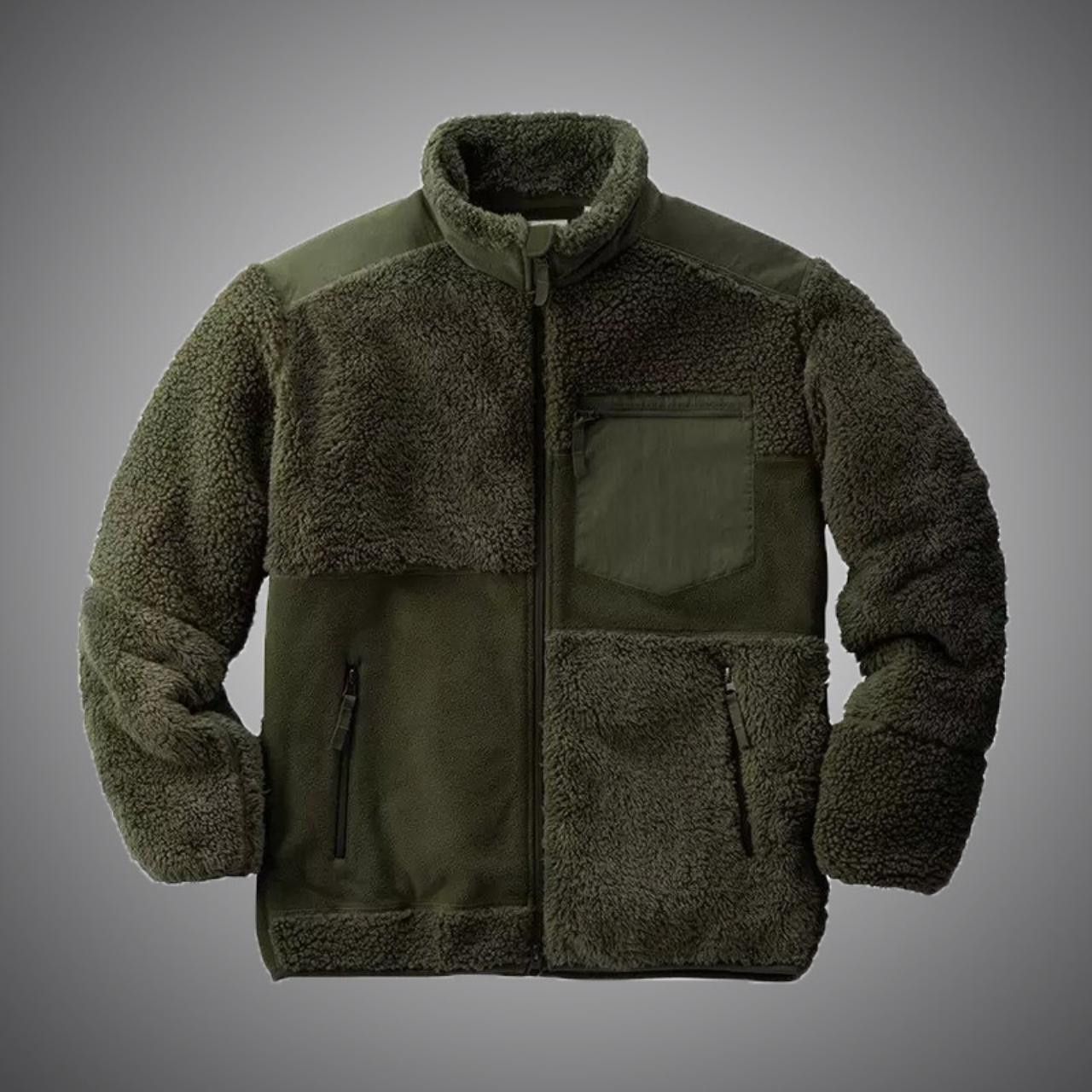 Engineered Garments Uniqlo x Engineered Garments Green Patchwork Fleece ...