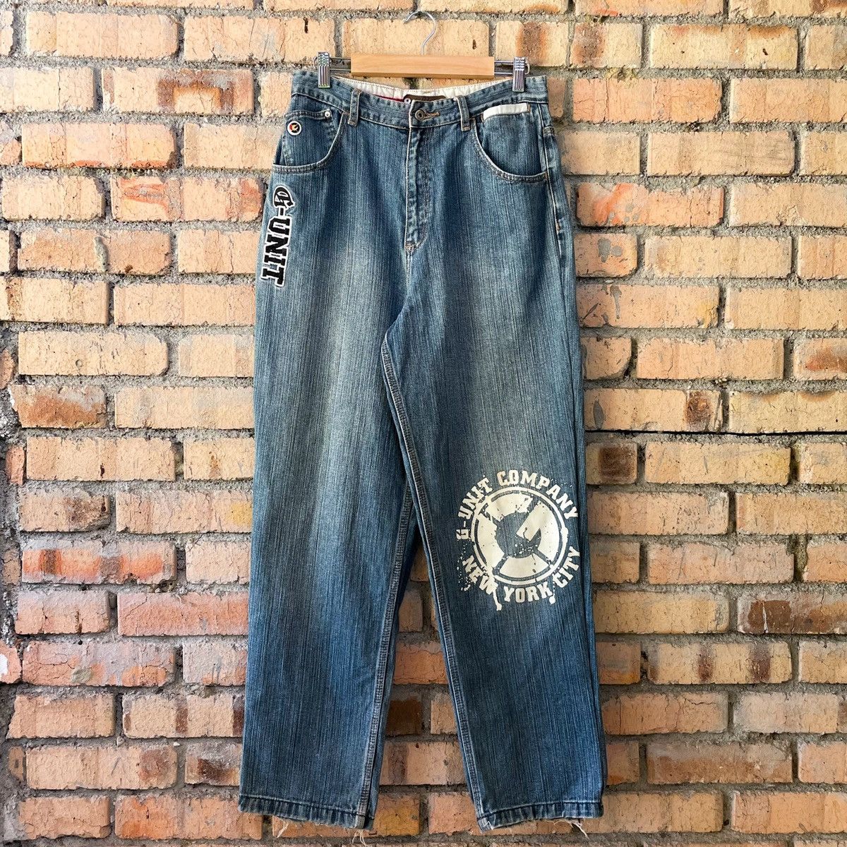 50 Cent × G Unit × Vintage Vintage G Unit Patchwork Denim Jeans | Grailed