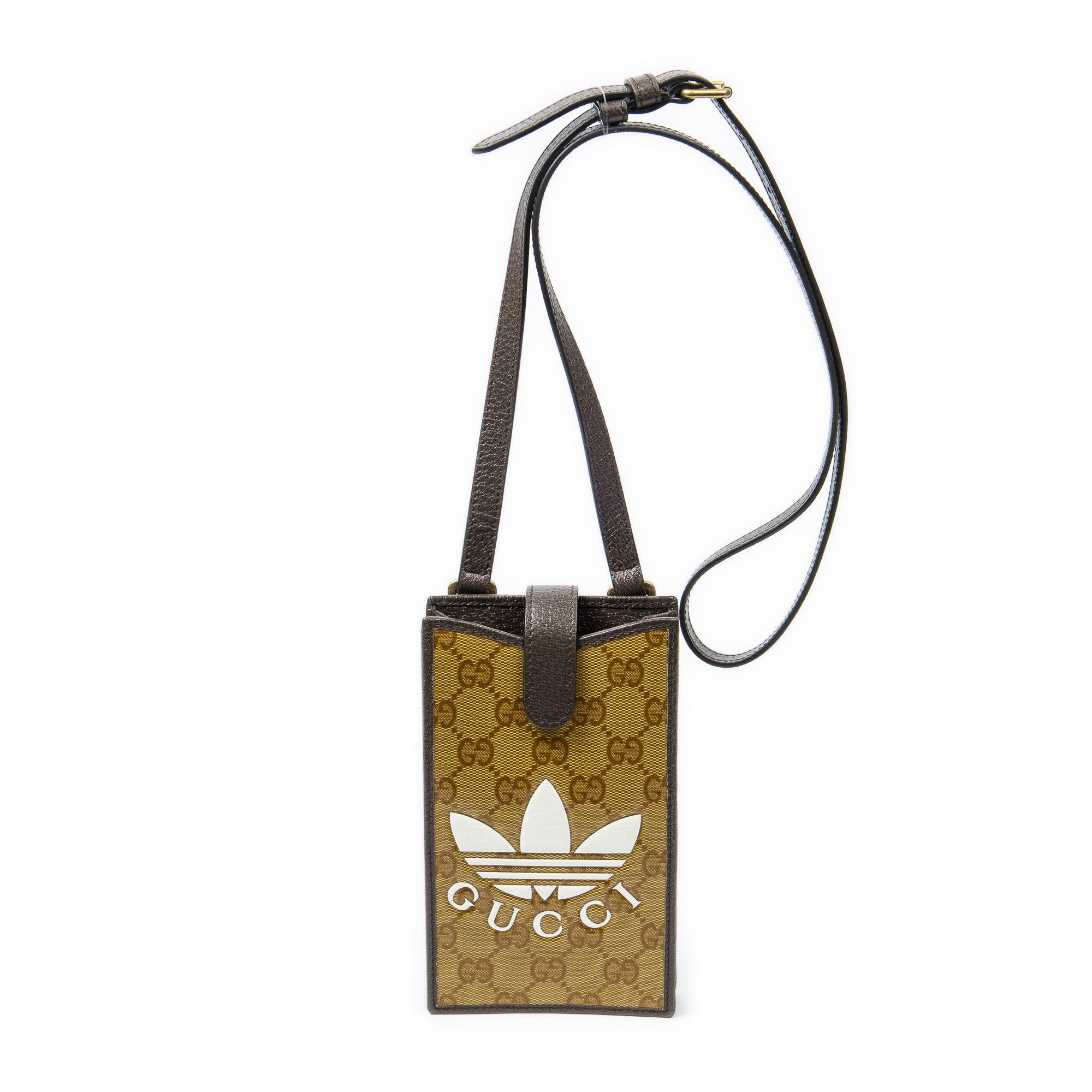Gucci Ltd. Ed. "Adidas x Gucci" Smartphone Case Crossbody in Beige ...
