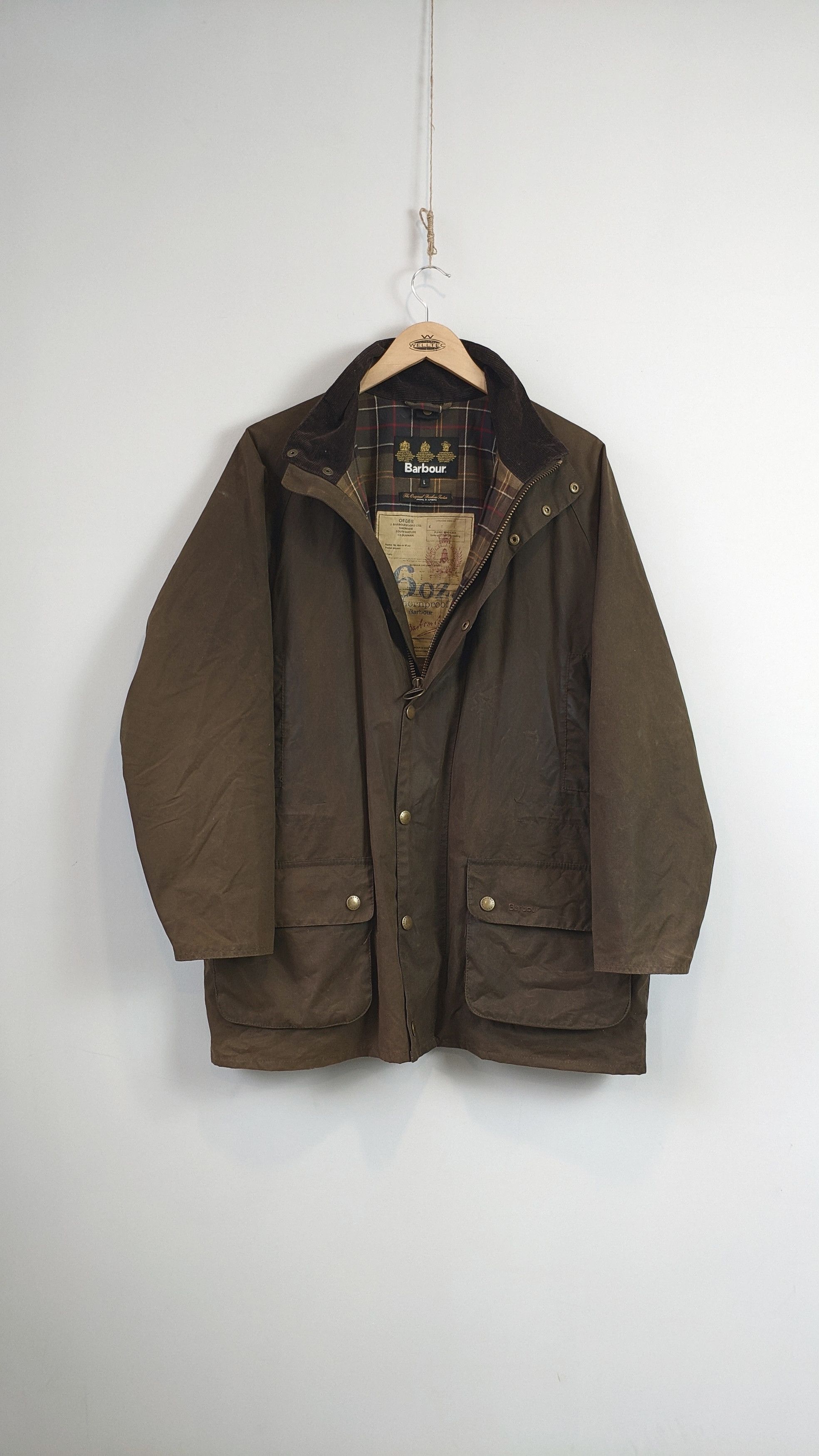 Barbour 🔥 RARE 🔥 BARBOUR BURNELL WAX JACKET 🔥 L 🔥 BROWN MENS | Grailed