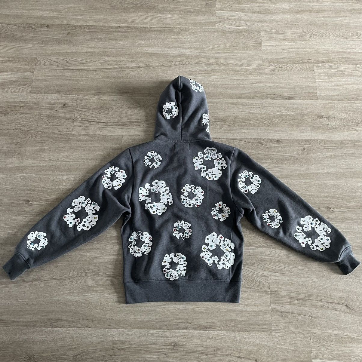 DENIM TEARS Denim Tears Rhinestone Wreath Hoodie - Small *NEW* | Grailed