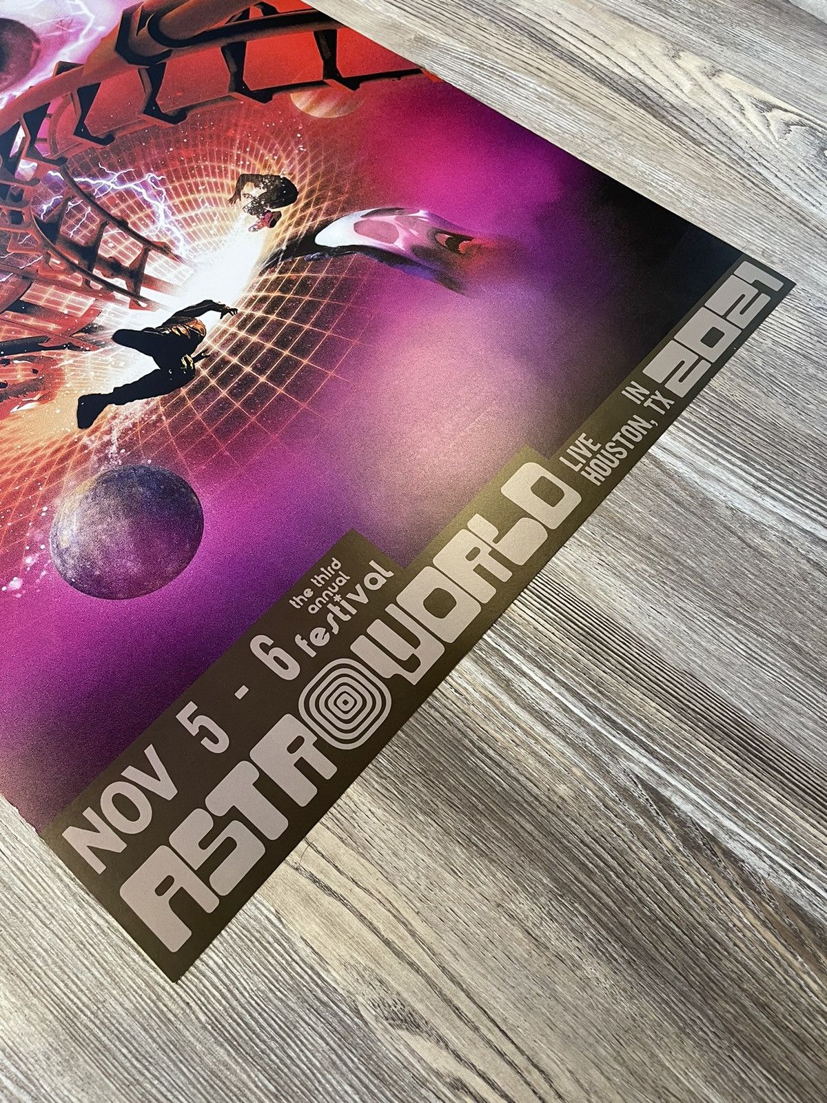 Travis Scott Travis Scott UNRELEASED Astroworld Fest Poster 24” x 36 ...