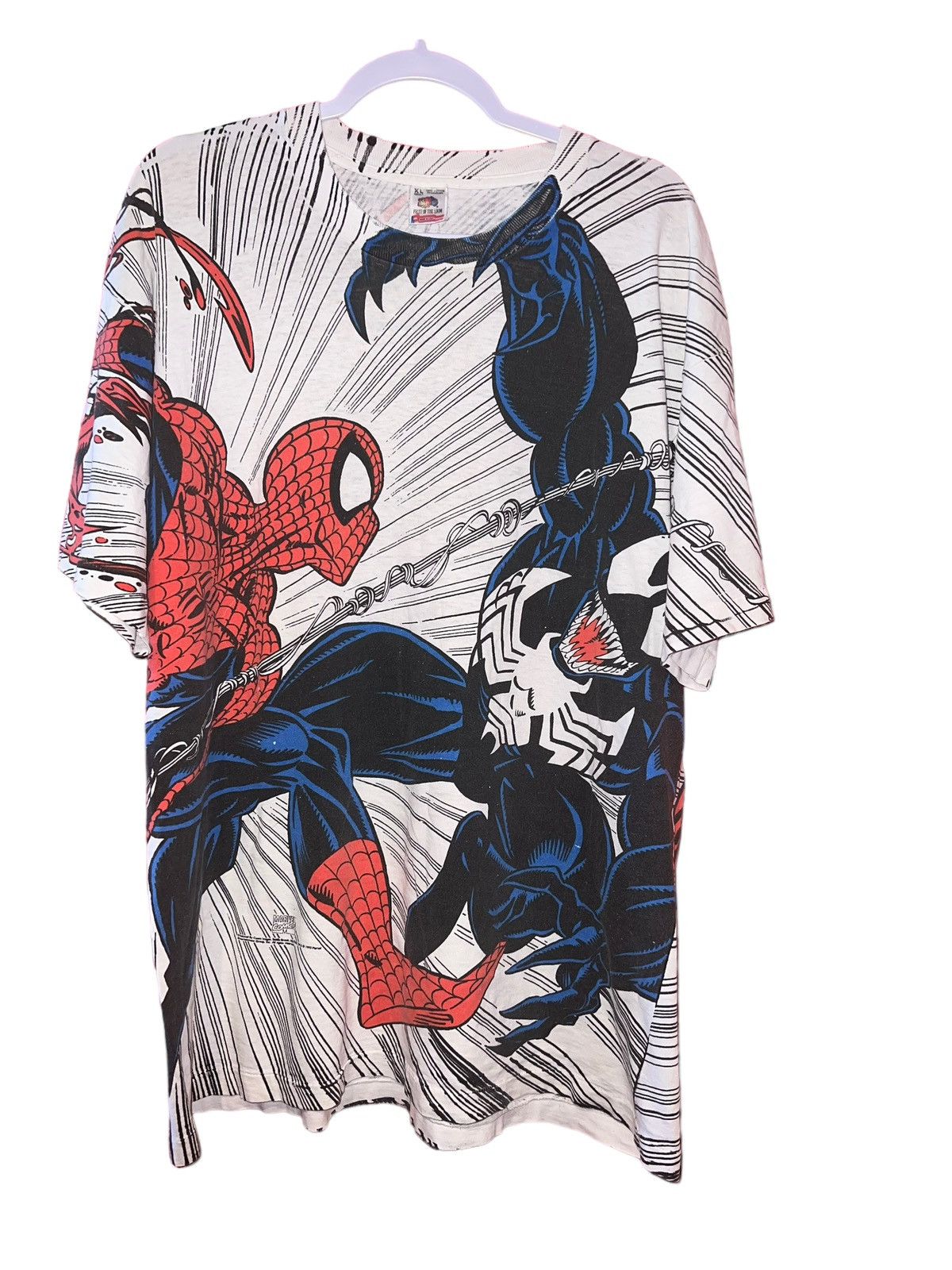 Vintage vintage comic images Spider-Man venom carnage wrap tee rare ...