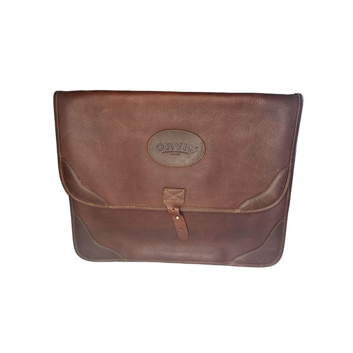 Orvis Orvis Bullhide Brown Rustic Leather Attache Portfolio Case | Grailed