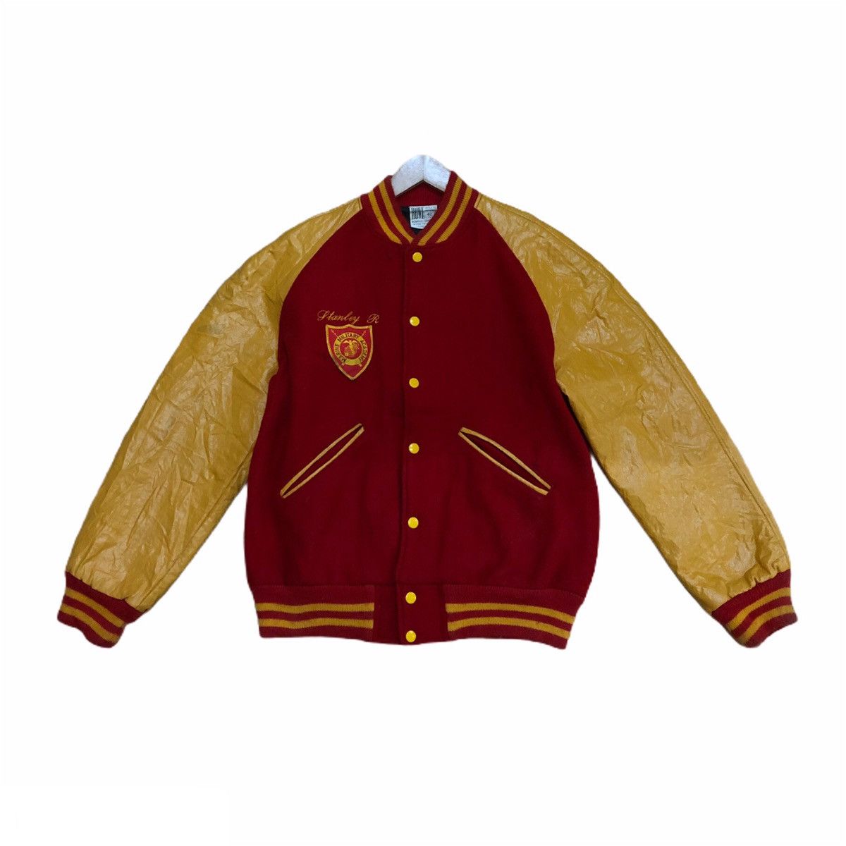 Us Issue × Varsity Jacket × Vintage Vintage Leather Varsity Jacket ...