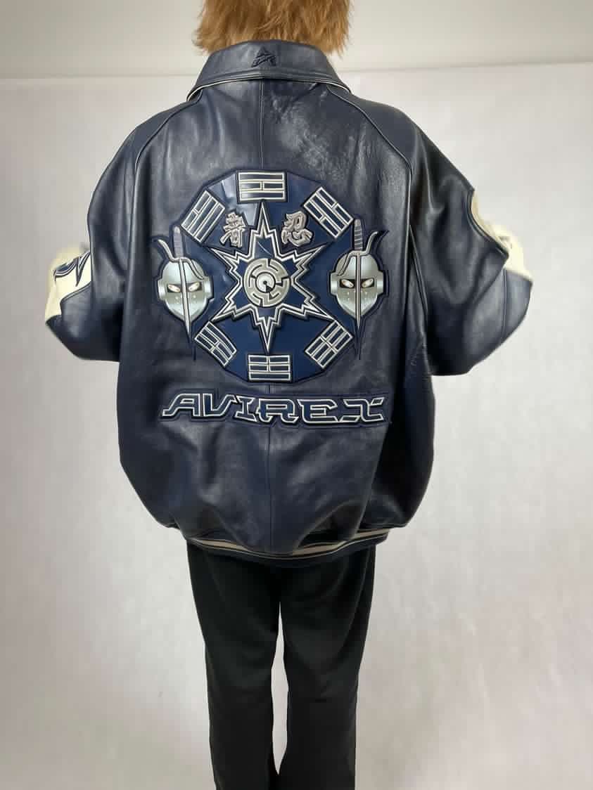 Avirex × Vintage Rare Vintage Avirex New York Blade Varsity Leather ...