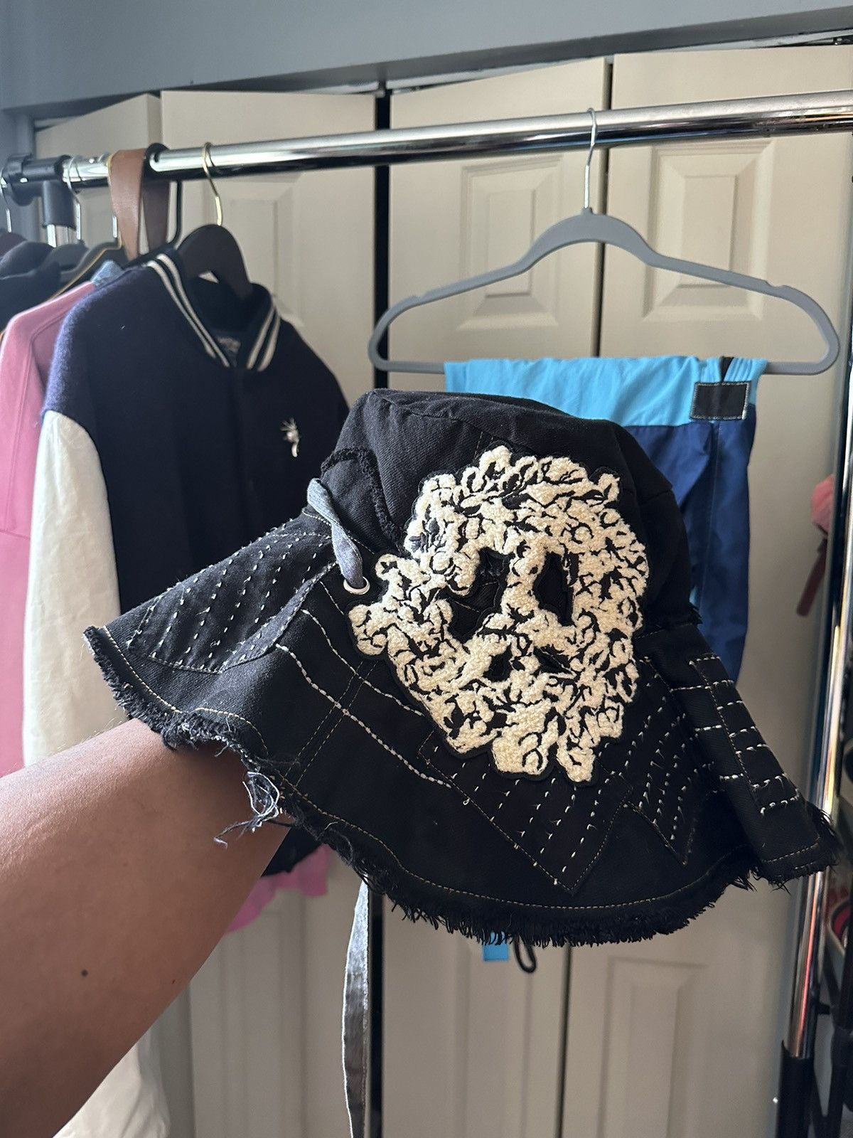 DENIM TEARS Peace Patchwork Bucket Hat | Grailed