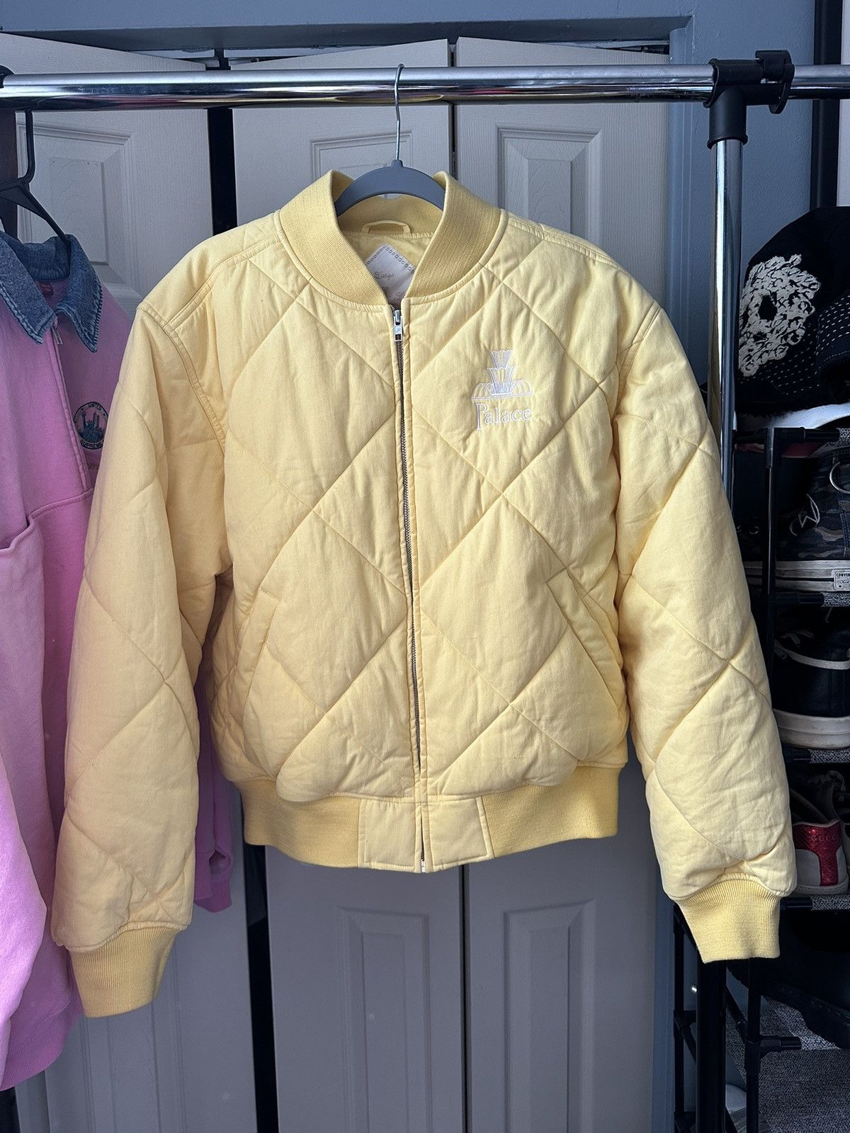 Palace London Diamond Bomber | Grailed