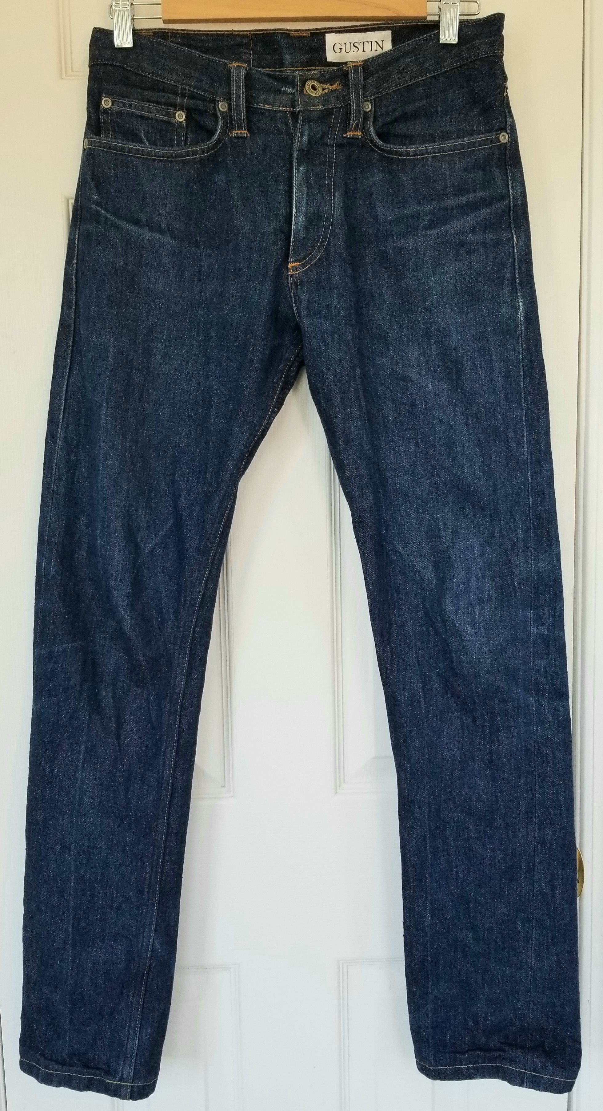Gustin Gustin Americana Raw Selvedge Indigo Denim Jeans APC SLP | Grailed