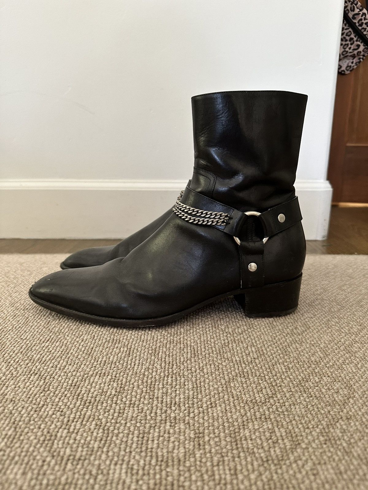 Saint Laurent Paris Fw 13 Chain Wyatt Boot | Grailed