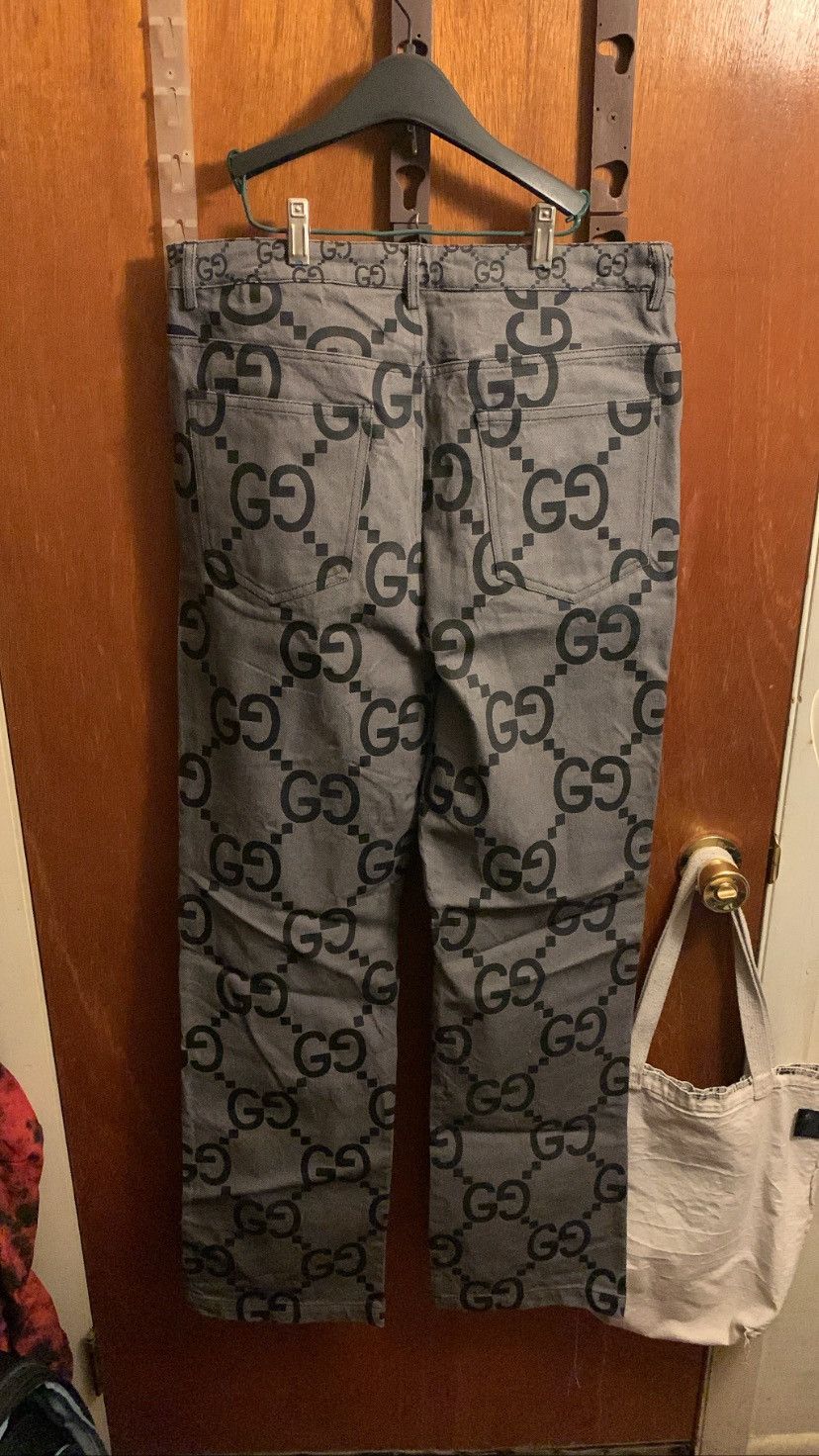 Imran Potato Gucci logo split denim | Grailed