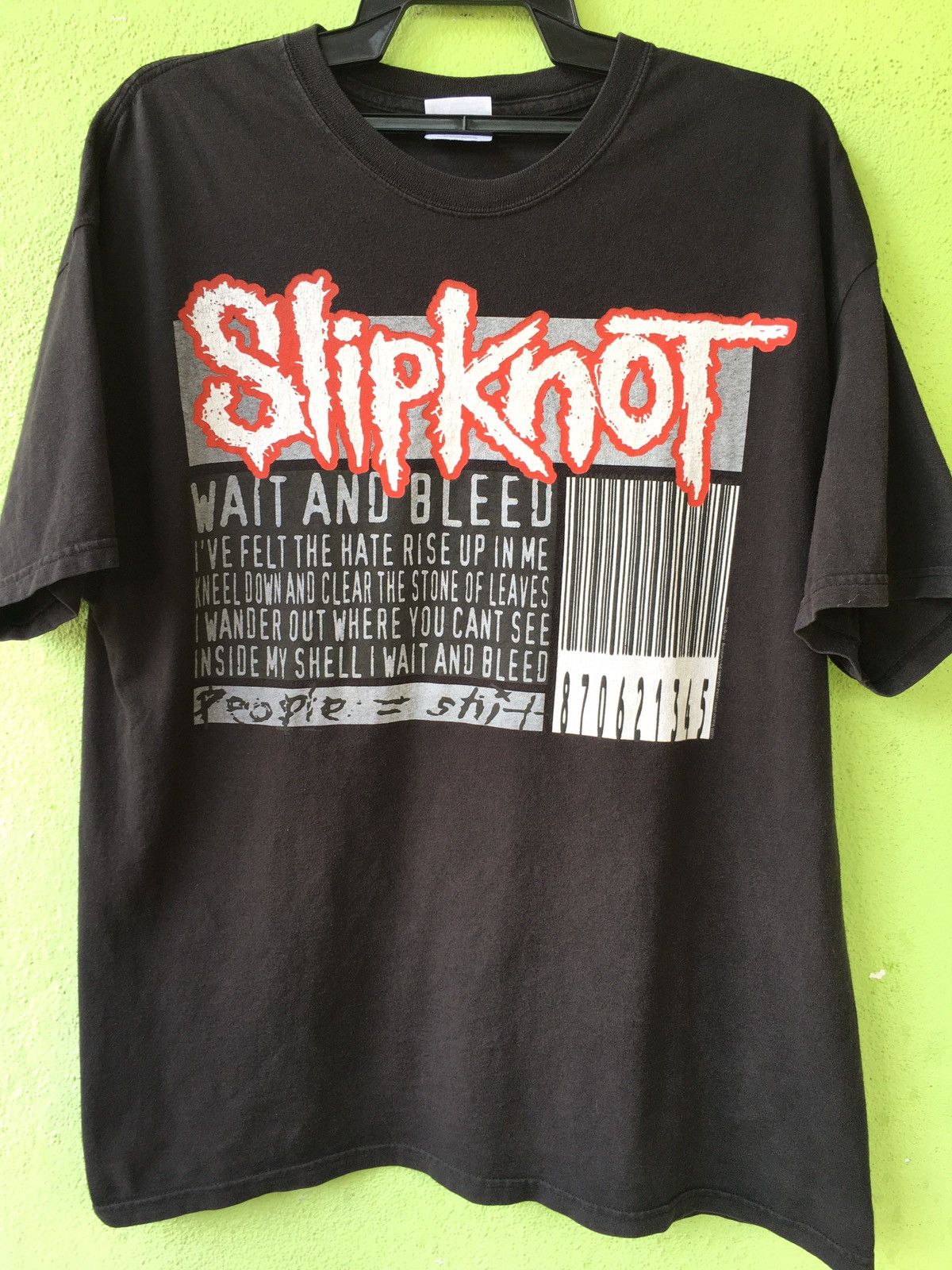 Vintage slipknot barcode 09 promotion shirt nice screen print | Grailed