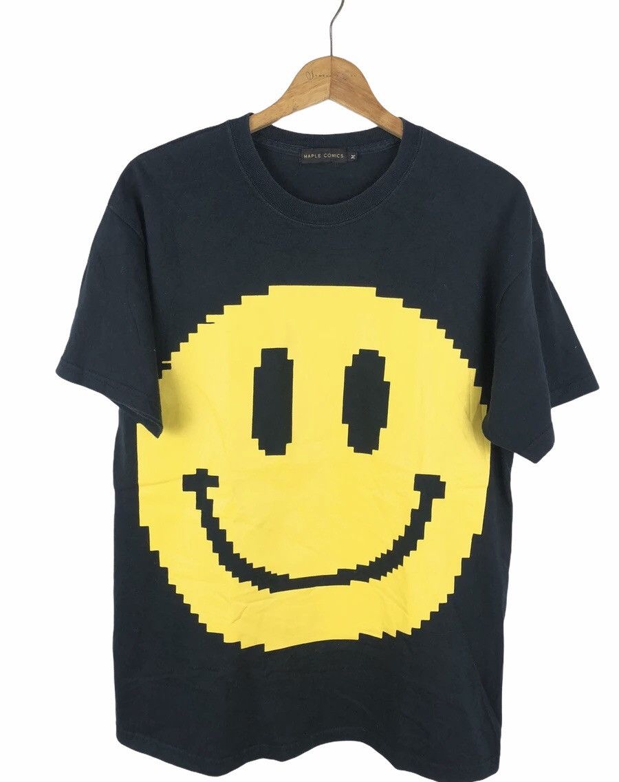 Japanese Brand × Maple × Streetwear Maple Comics Japan Big Smiley T ...