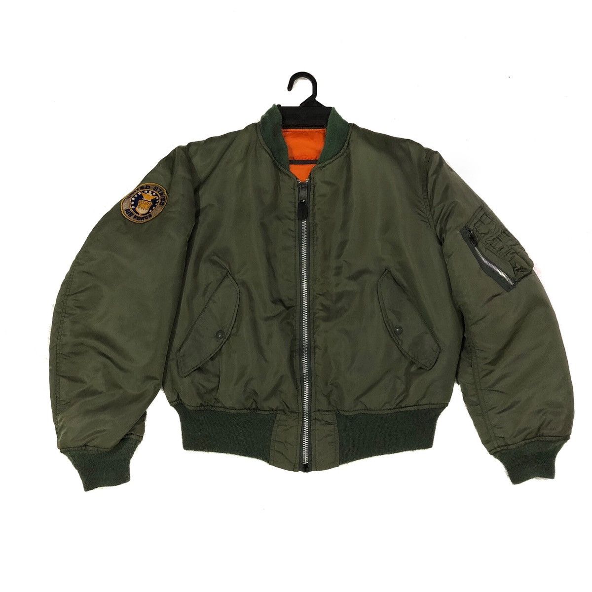 Alpha Industries Vintage Bomber Jacket Flyers Intermediate Ma-1 ...
