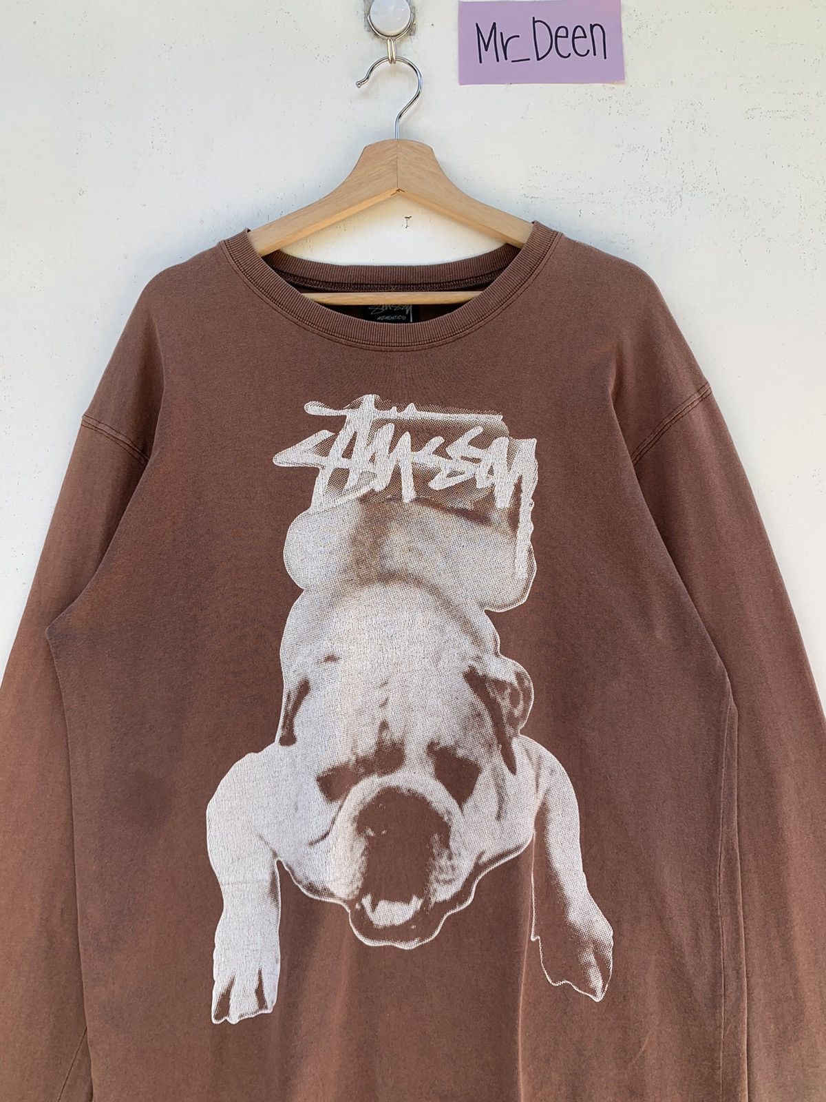 Vintage Vintage Stussy Dog Print Longsleeve Shirt | Grailed