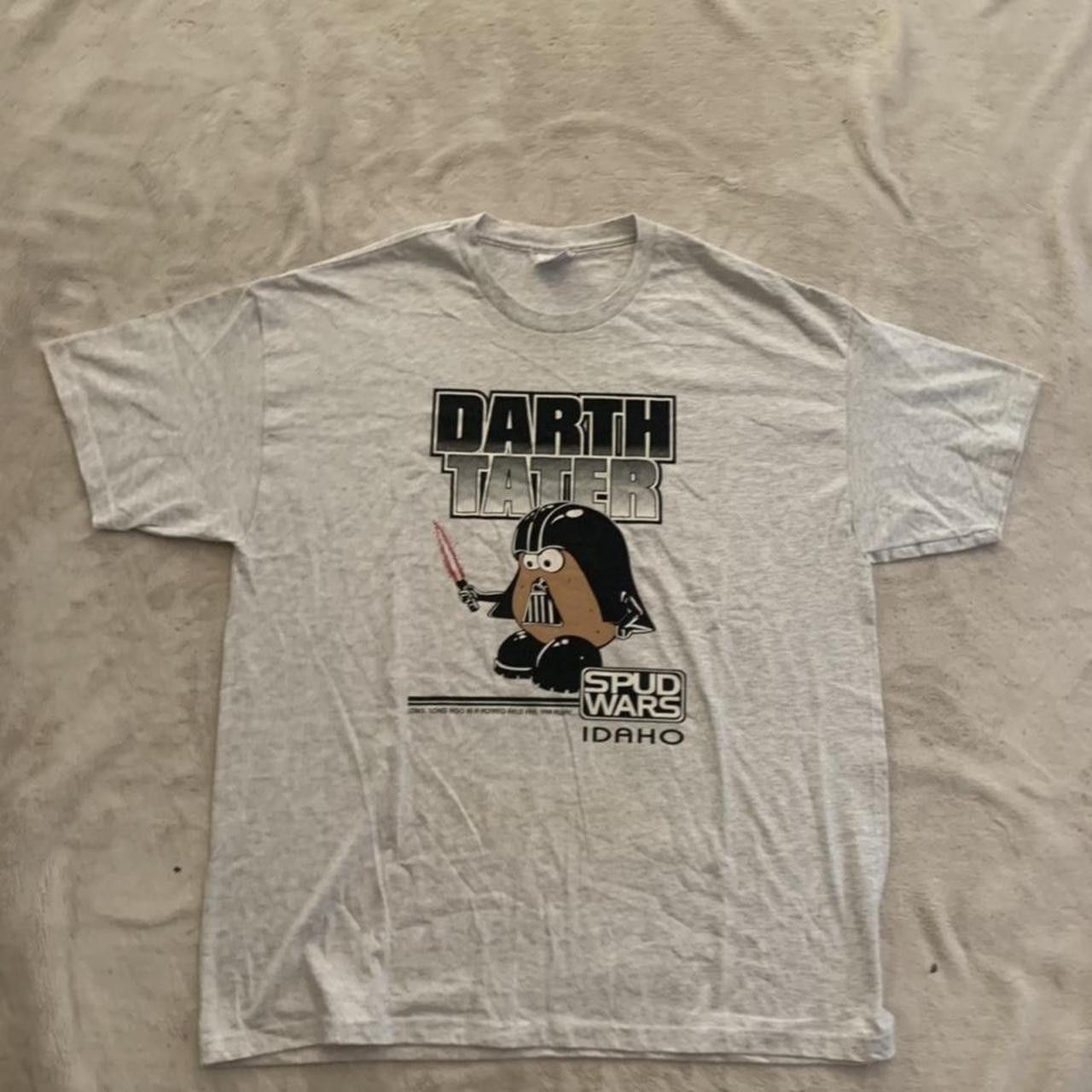 Vintage Vintage Darth Tater Spud Wars Star Wars XL stain on back | Grailed