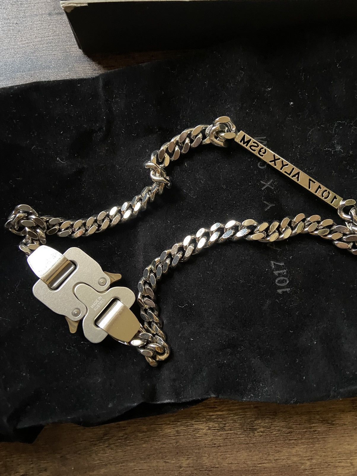 1017 ALYX 9SM 1017 ALYX 9SM Silver Chain Logo Buckle Necklace | Grailed