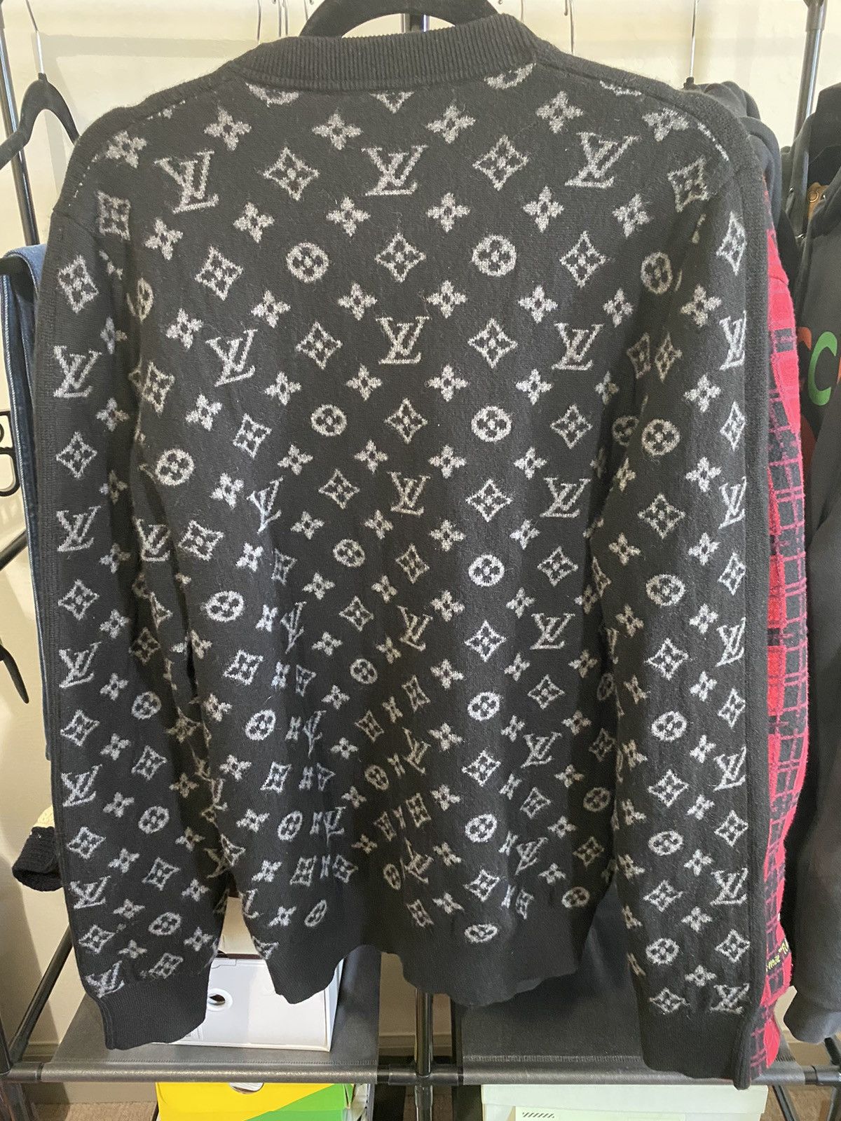 Louis Vuitton Louis Vuitton Half Monogram Cashmere Sweater - Size ...