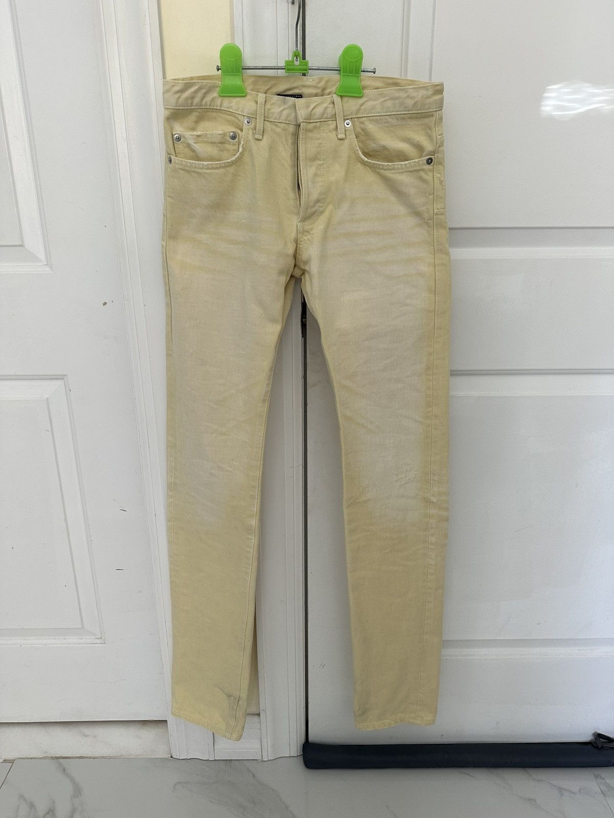 Dior Dior SS06 Yellow Clawmark Denim Jeans | Grailed