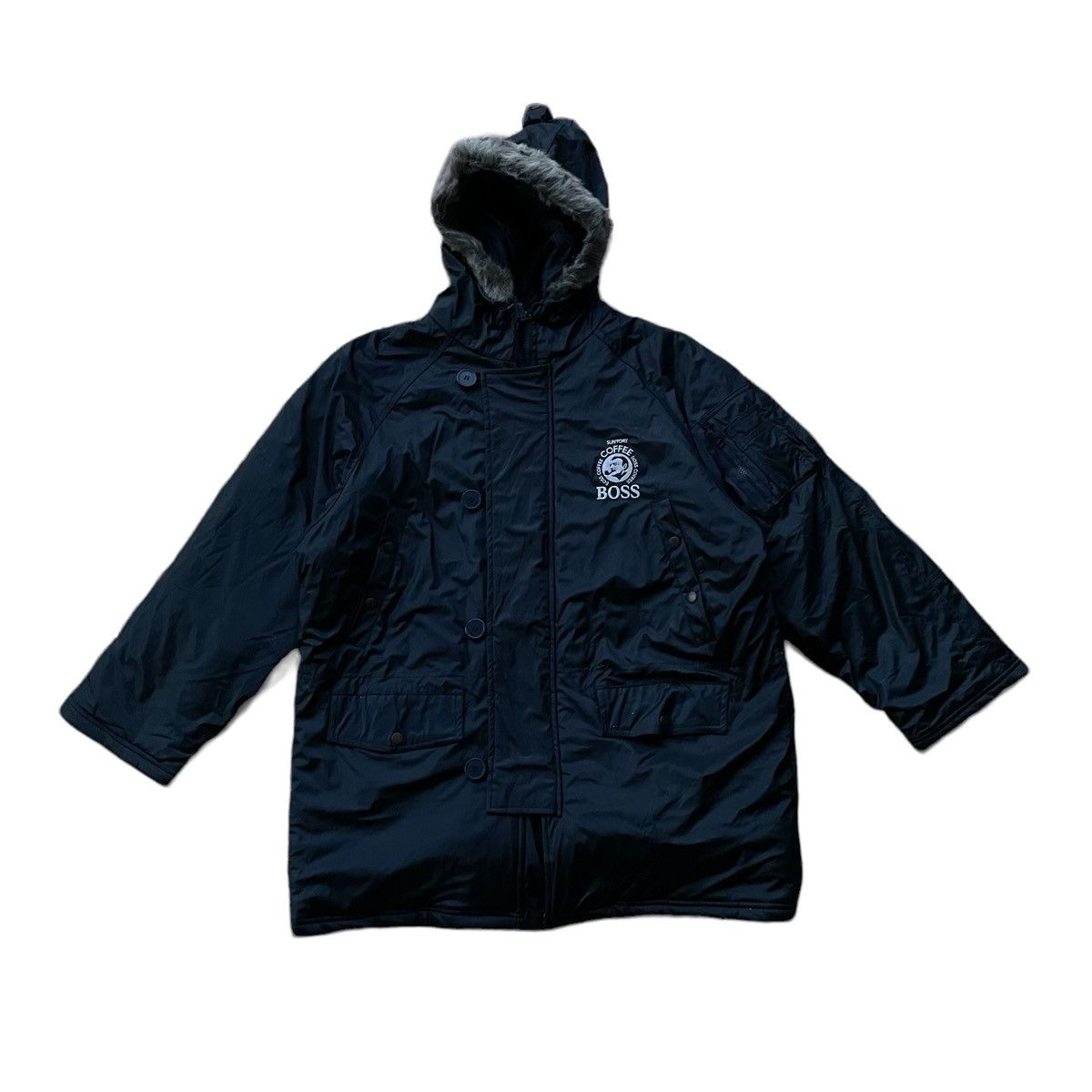 Vintage ‼️RARE‼️Suntory Boss Coffee Type N3B Military Hoodie Jacket ...
