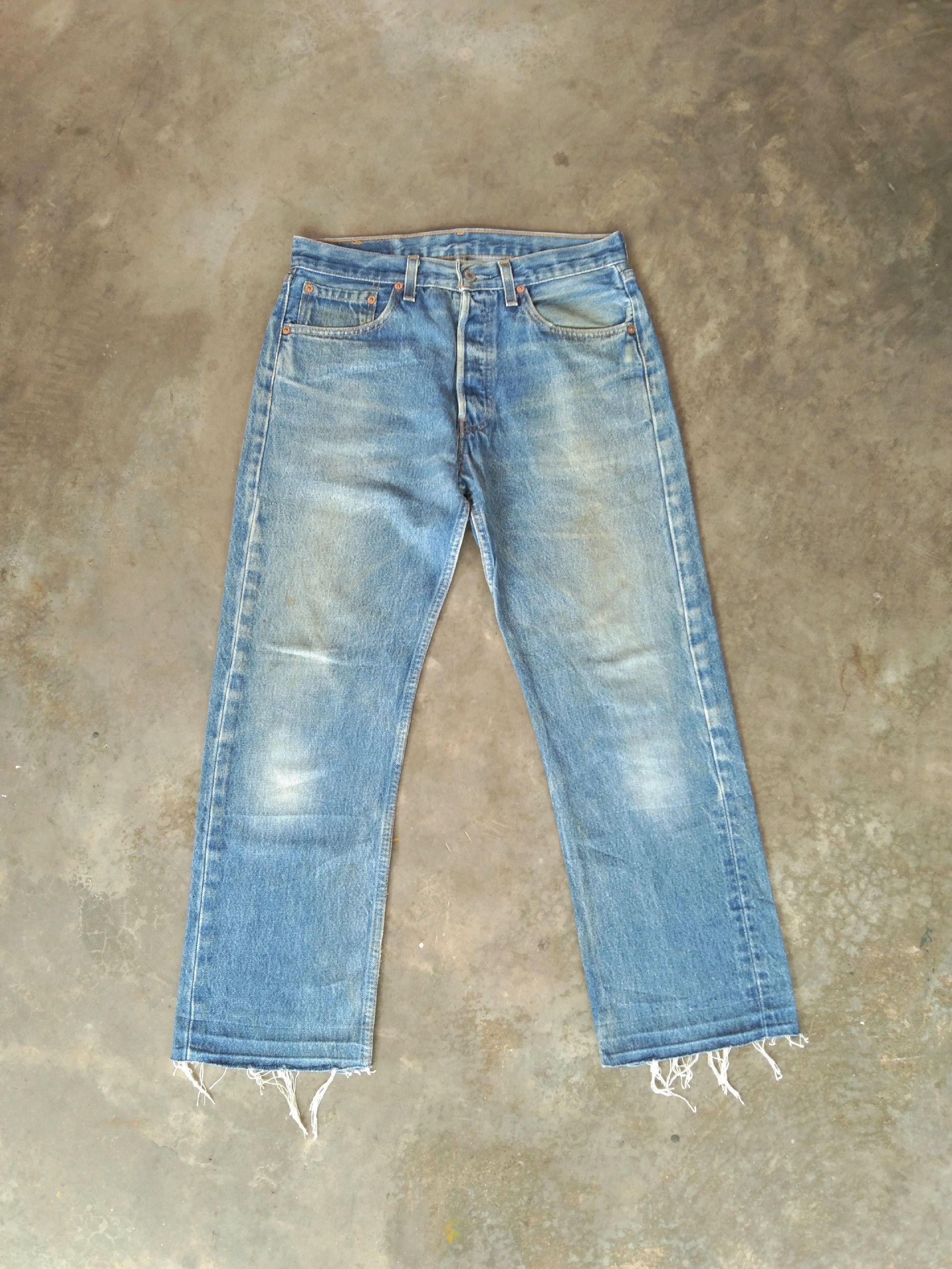 Vintage 90s Vintage Levi's 501 Made In USA Distressed Jeans | Grailed