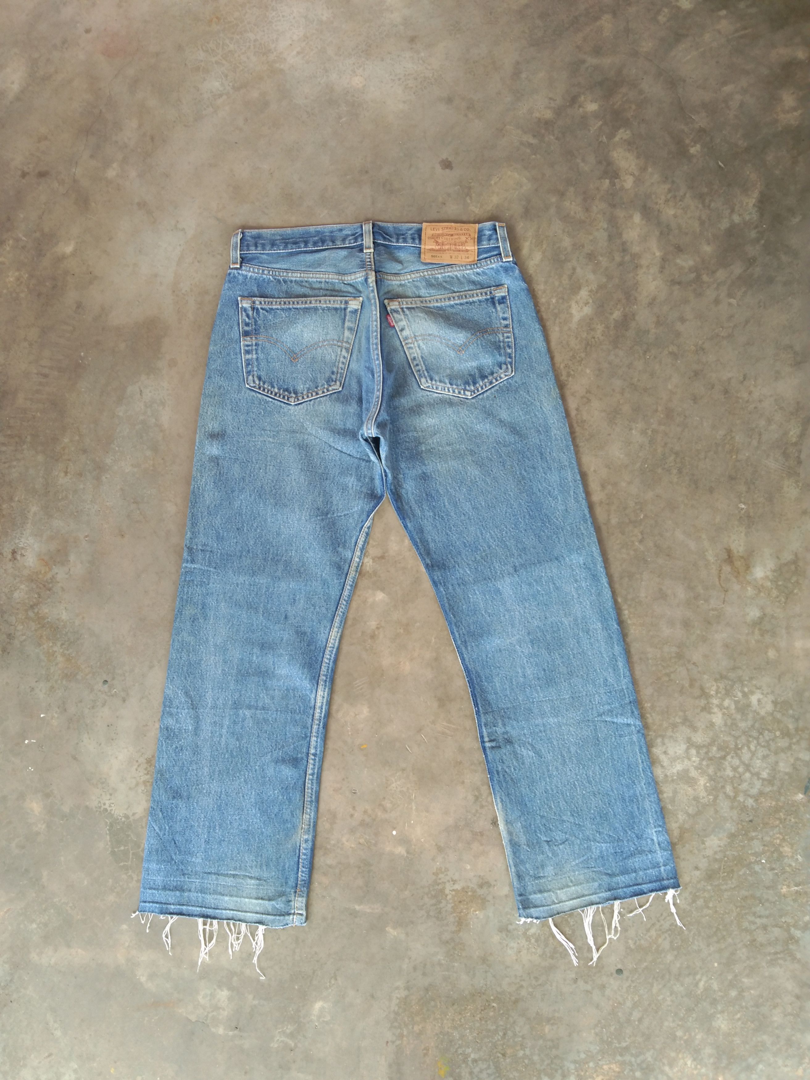 Vintage 90s Vintage Levi's 501 Made In USA Distressed Jeans | Grailed