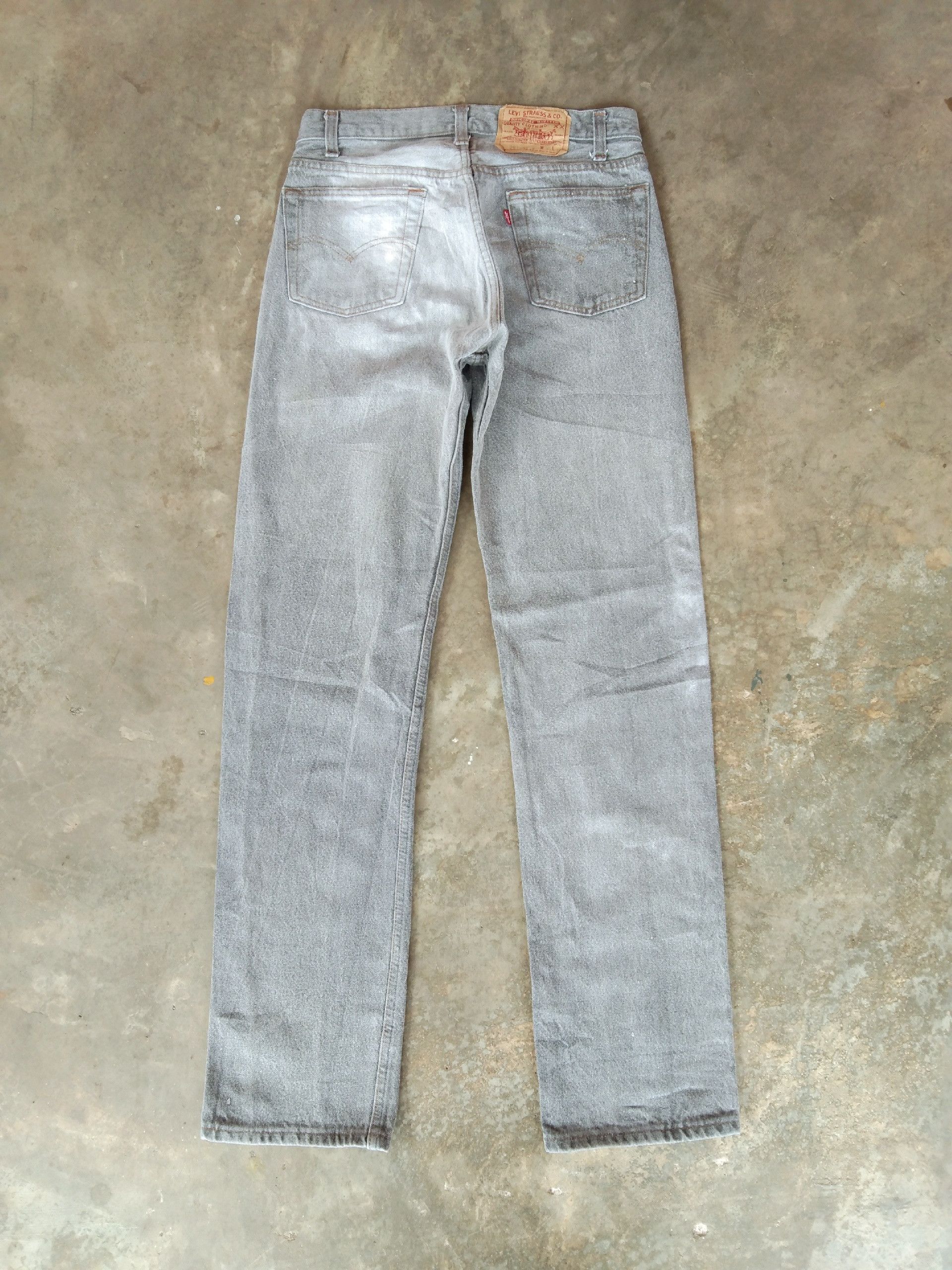 Vintage 80s Vintage Levi's 501 Grey Jeans Made In USA 29x32 | Grailed