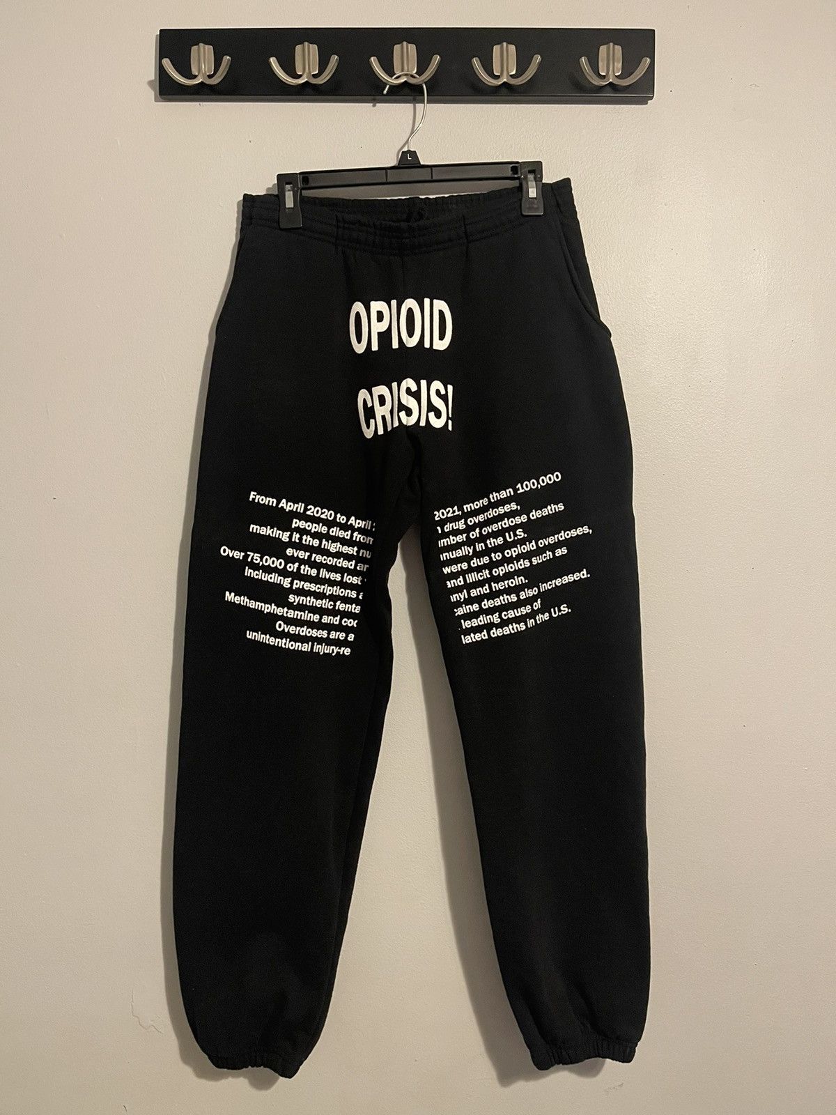 Antony Riddle Antony Riddle Opioid Crisis Sweatpants | Grailed