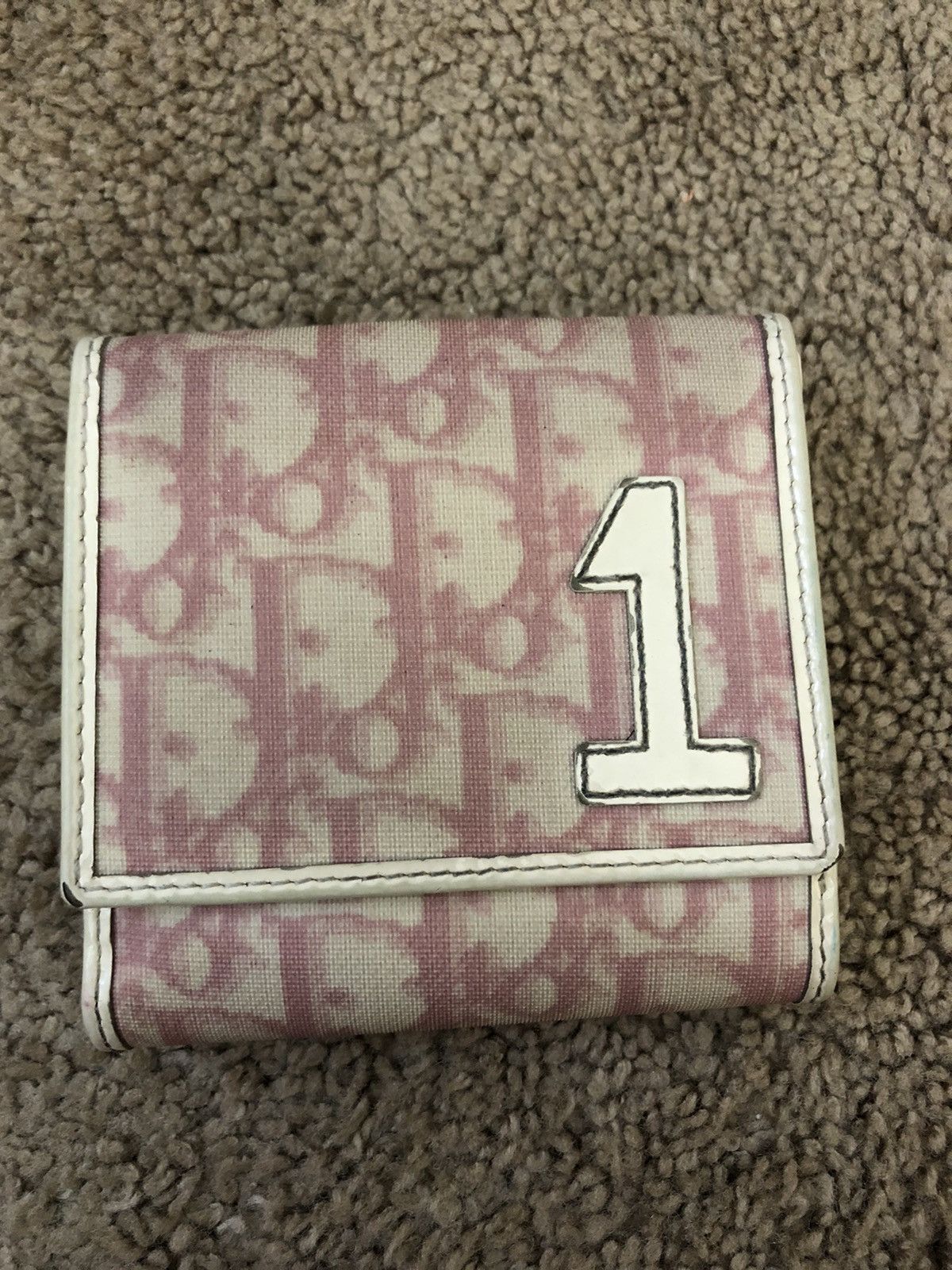 Dior Dior pink trotter 1 bifold wallet | Grailed