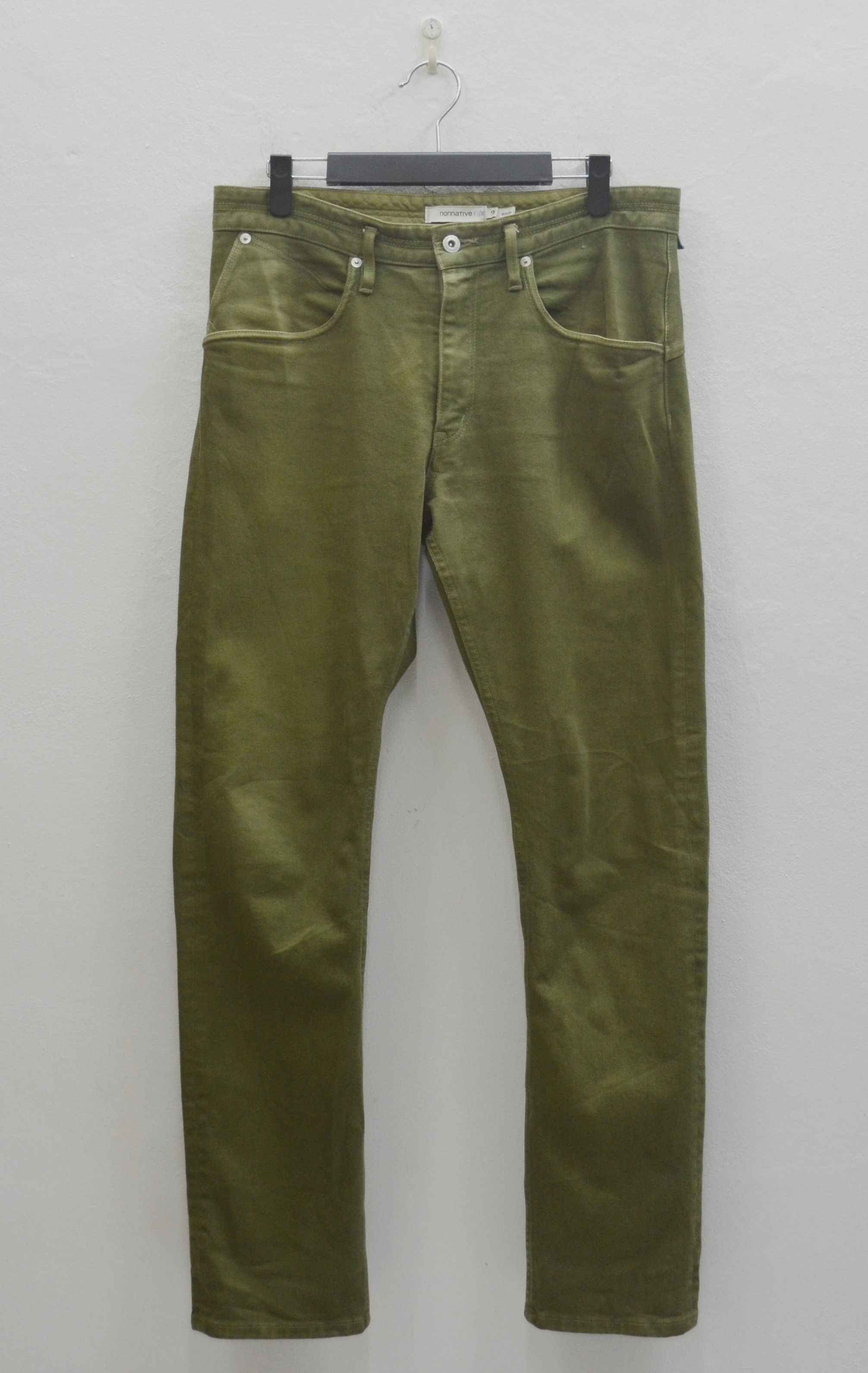 Nonnative Military Green Tight Fit Denim Jeans Made In Japan | Grailed